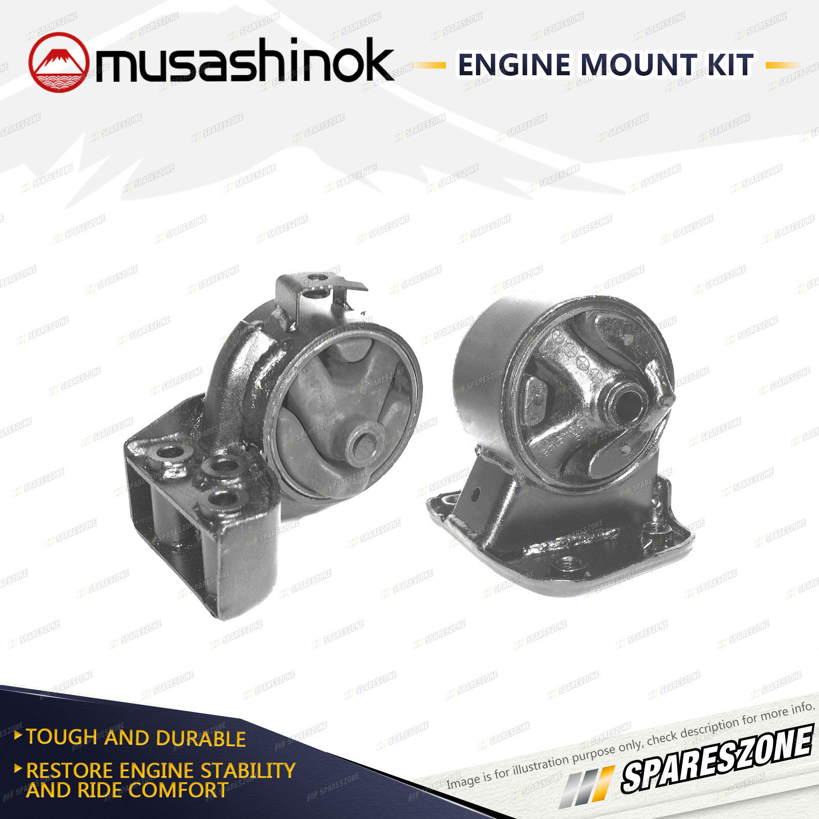 LH + RH Engine Mount Kit for Mitsubishi Lancer CC 1.8L 4Cyl 4G93 92-96 ...