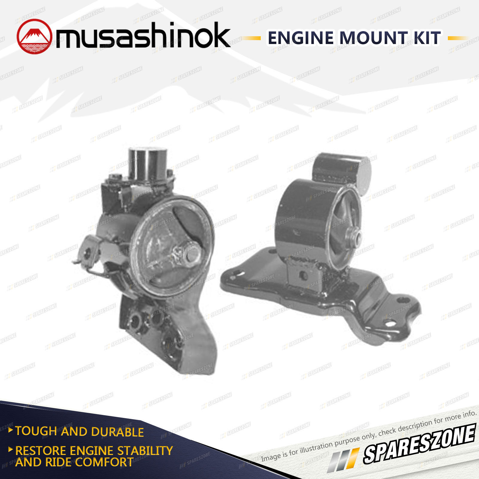 LH + RH Engine Mount Kit for Mitsubishi Lancer CE 1.8L 4Cyl 4G93 96-98 ...