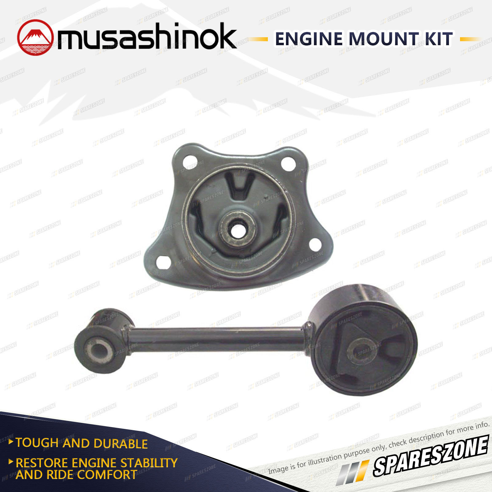 Full Engine Mount Kit for Mitsubishi Colt RG 1.5L 4Cyl 4A91 05-13 ...