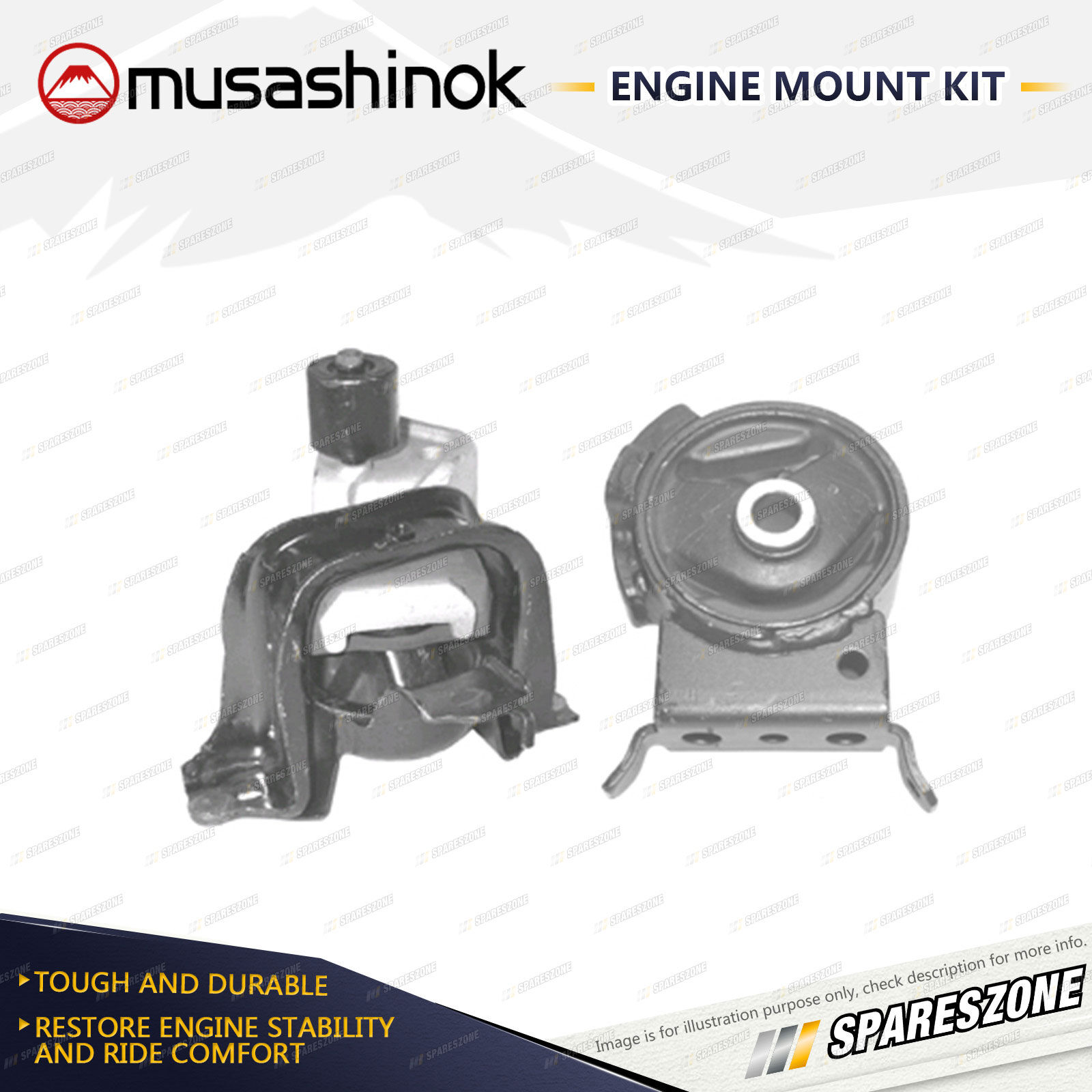 LH + RH Engine Mount for Toyota Echo NCP12R NCP13R 1.5L 1NZFE 99-06 ...