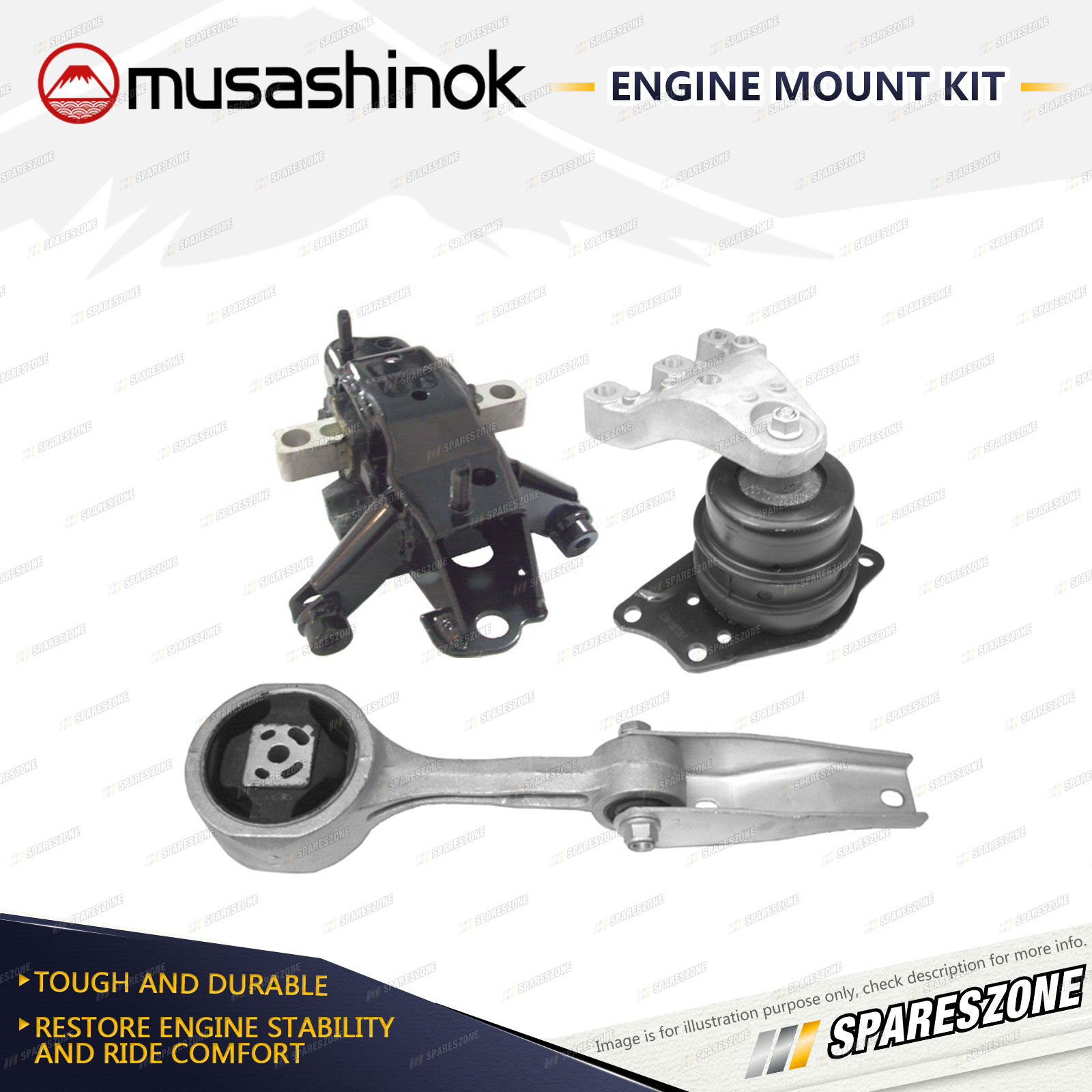 Full Engine Mount Kit for Volkswagen Polo 9N 1.4L 1.9L BBY BBZ AXR 02 ...