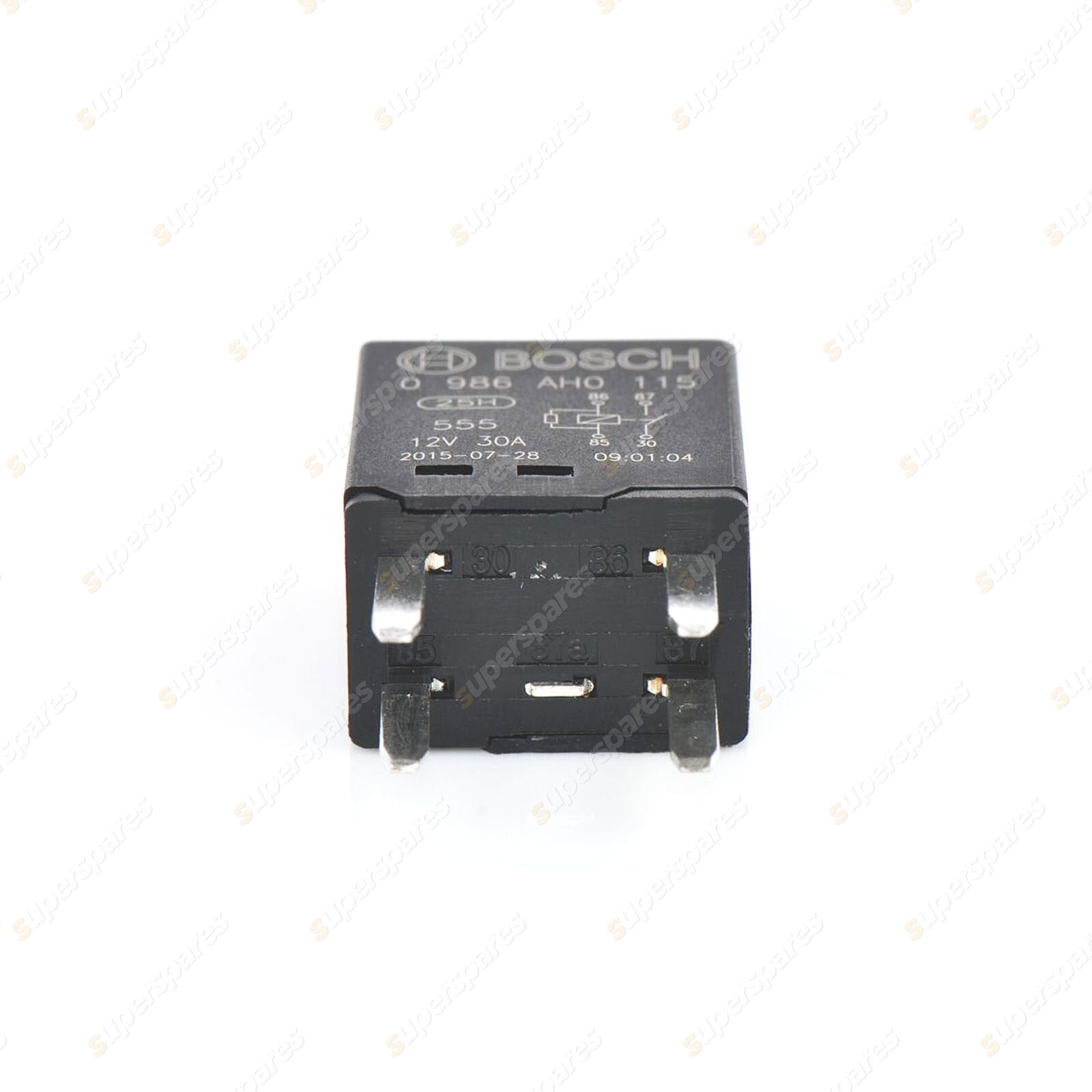 1 x Bosch Main Relay 0986AH0115 - 4 Pin 109 Ohm Rated Current 30A ...