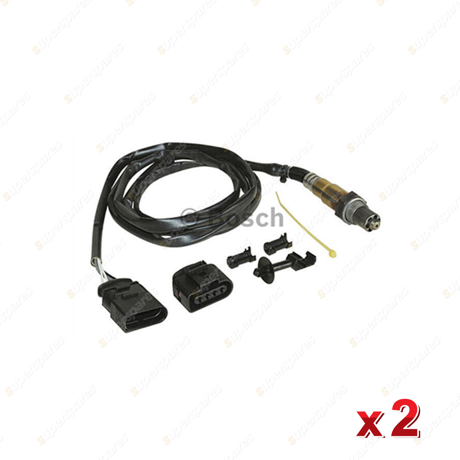 2 x Bosch Oxygen Sensors for Volkswagen Golf MK4 Bora 1J Jetta 1K ...