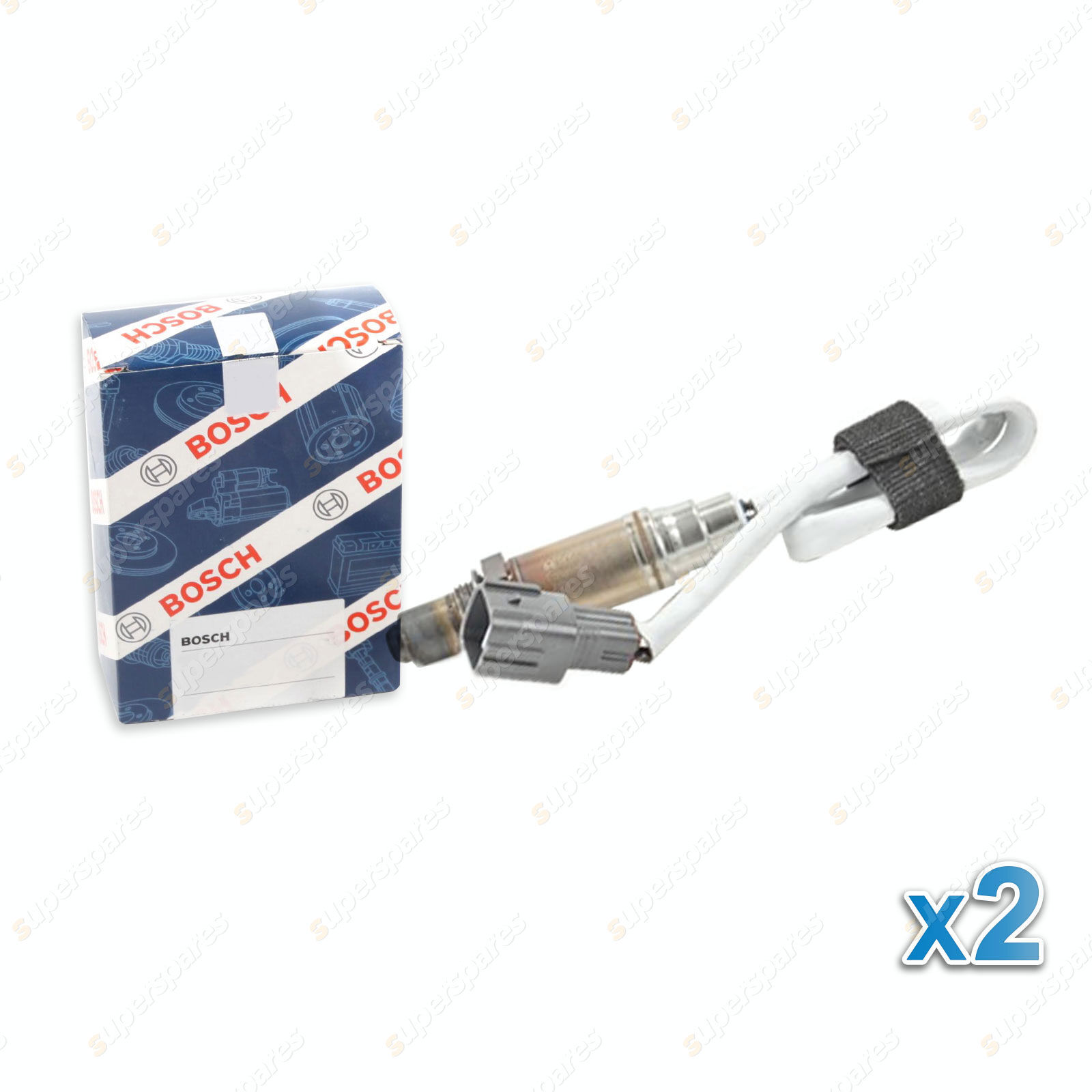 2 x Bosch Oxygen Lambda Sensors Post Cat for Subaru Legacy Liberty BL ...