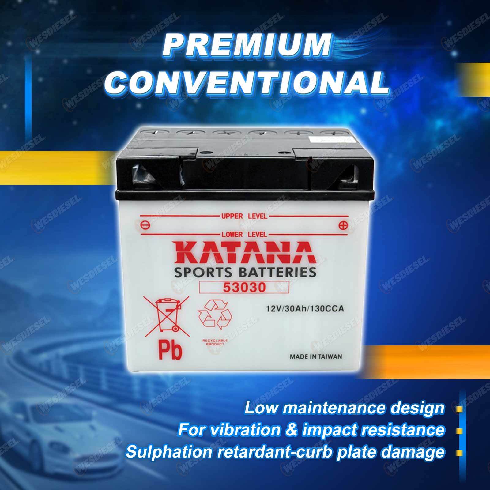 Katana Sports Battery - 12V 180CCA 30Ah for Laverda Various Models ...