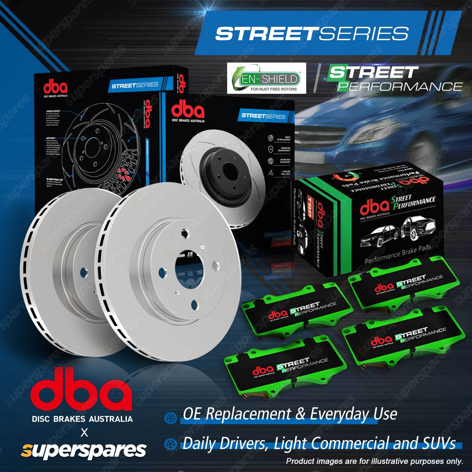 DBA Rear Street Disc Brake Rotors + Pads for GWM Ute Cannon Tank 300 2 ...