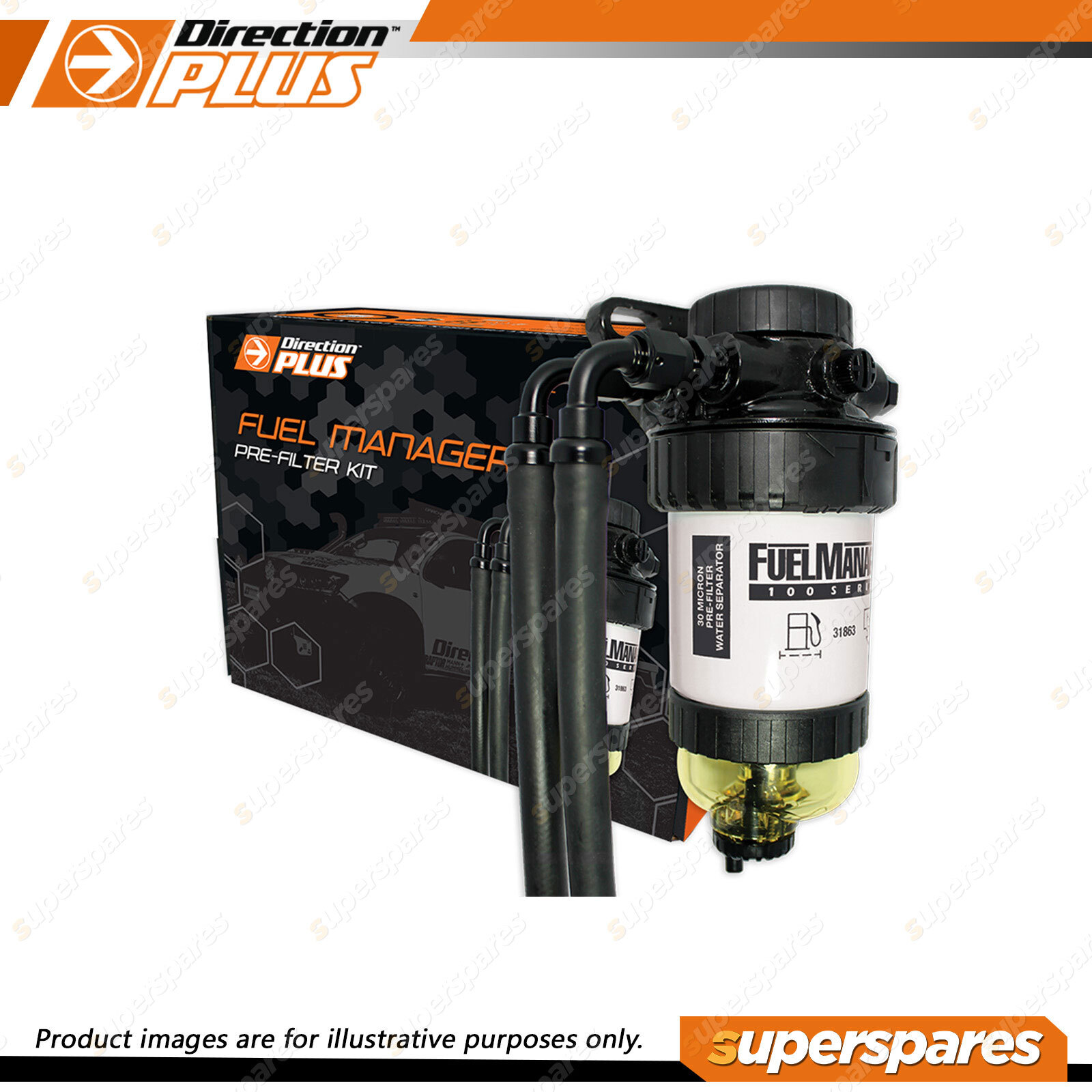 Direction Plus Fuel Manager Pre-Filter for Toyota Fortuner Hilux 1GD ...