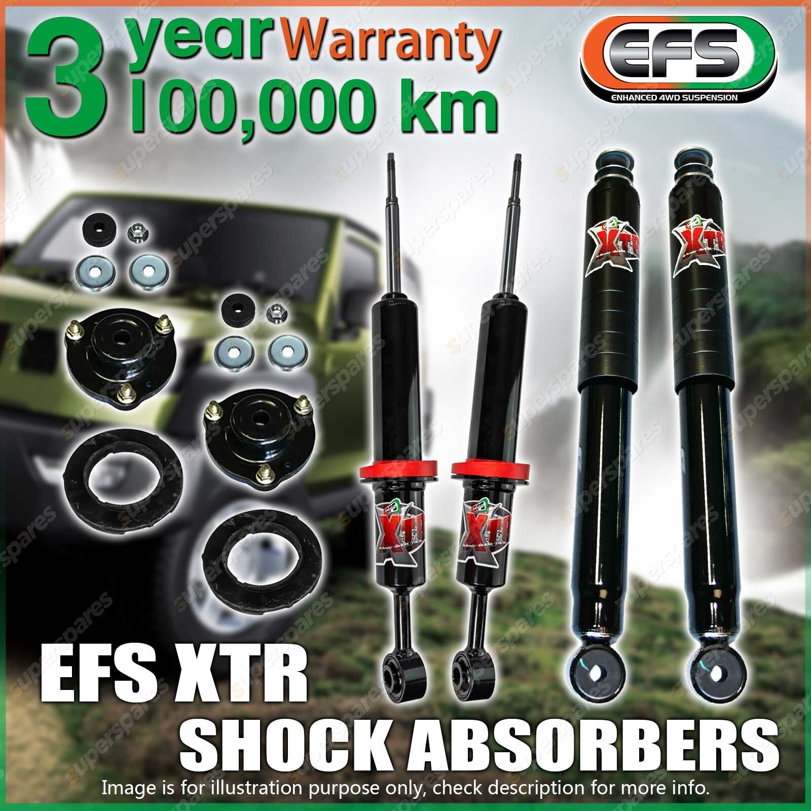Front + Rear 40mm Lift EFS XTR Shock Absorbers for Ford Ranger PX 2WD ...