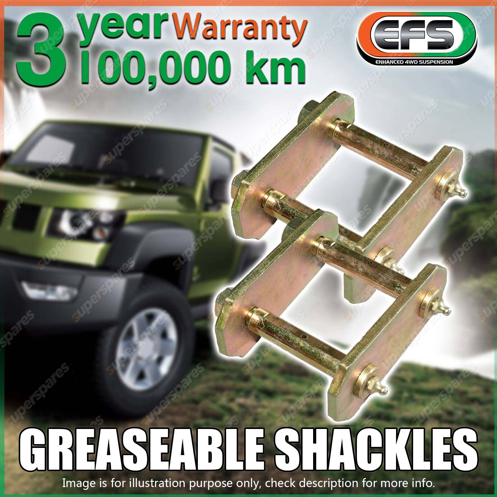 Front EFS Greaseable Swing Shackles for Nissan Patrol GQ Leaf Front ...