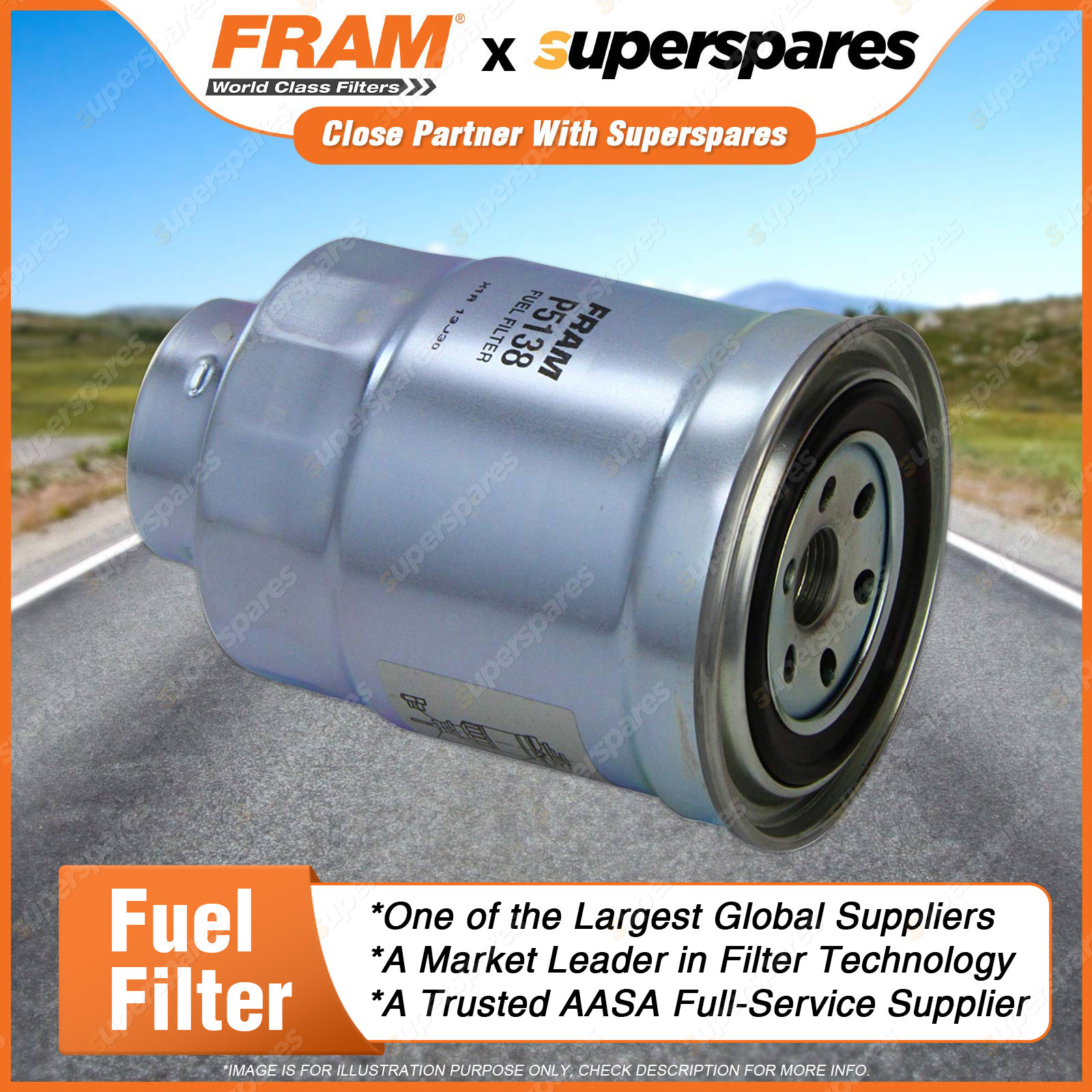 Fram Fuel Filter for Nissan Datsun Navara D21 D22 D40 Sunny Lucino TD ...