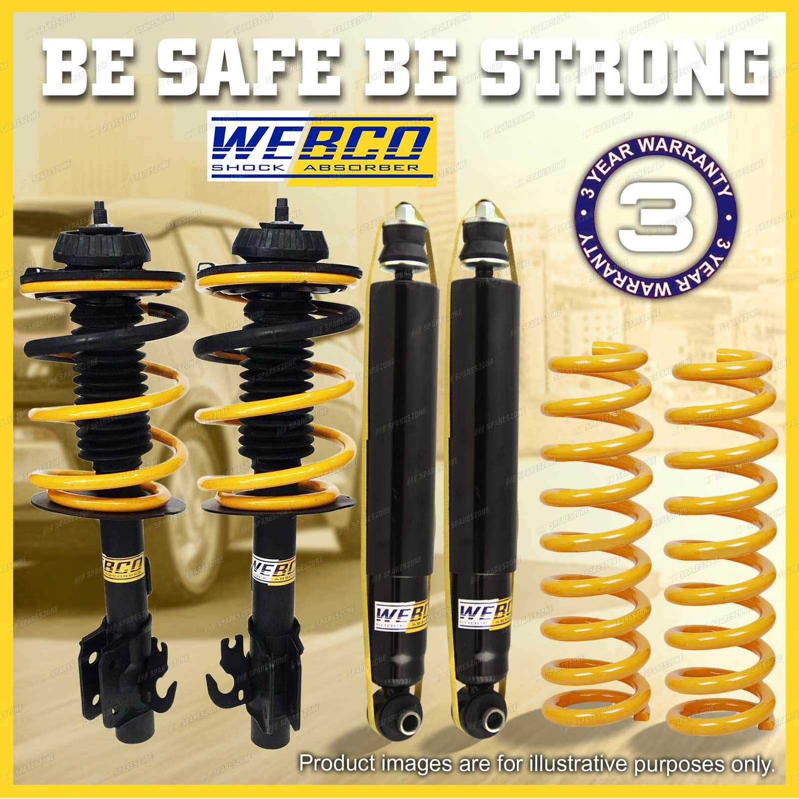 Front+Rear Lower Webco PRO Complete Strut for HOLDEN COMMODORE VZ UTE ...