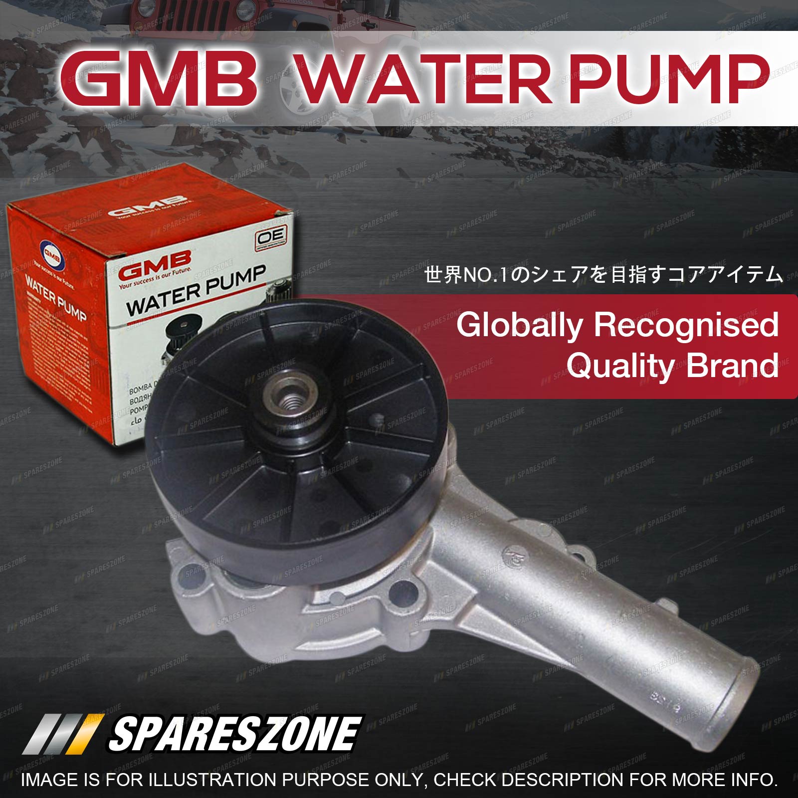 1 x GMB Water Pump for Ford Falcon BA BF FG Territory SX SY 4.0L 24V ...