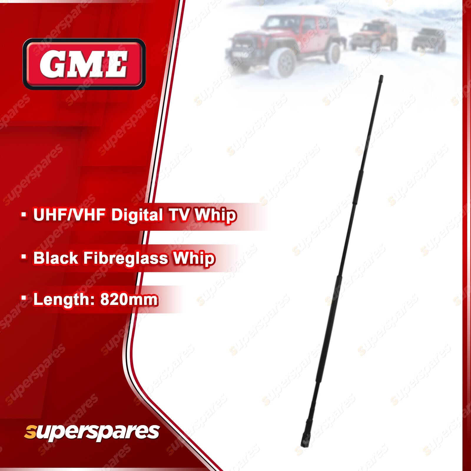 GME 820mm UHF/VHF TV Antenna Whip - Suit for AE3001 Antenna Assembly