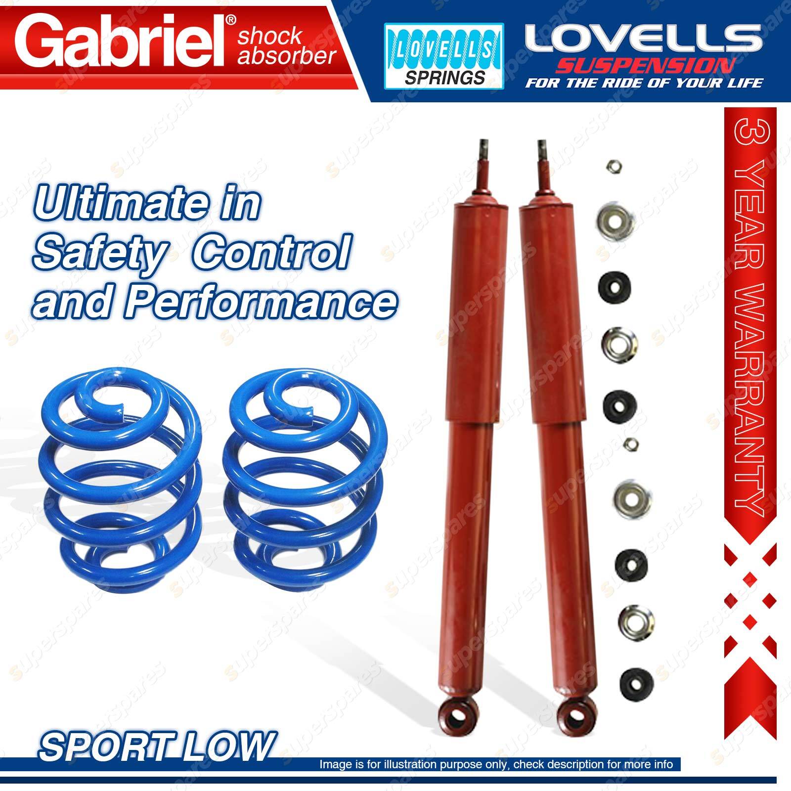 Rear Sport Low Guardian Shocks + Springs for Toyota Celica RA60 Corona ...