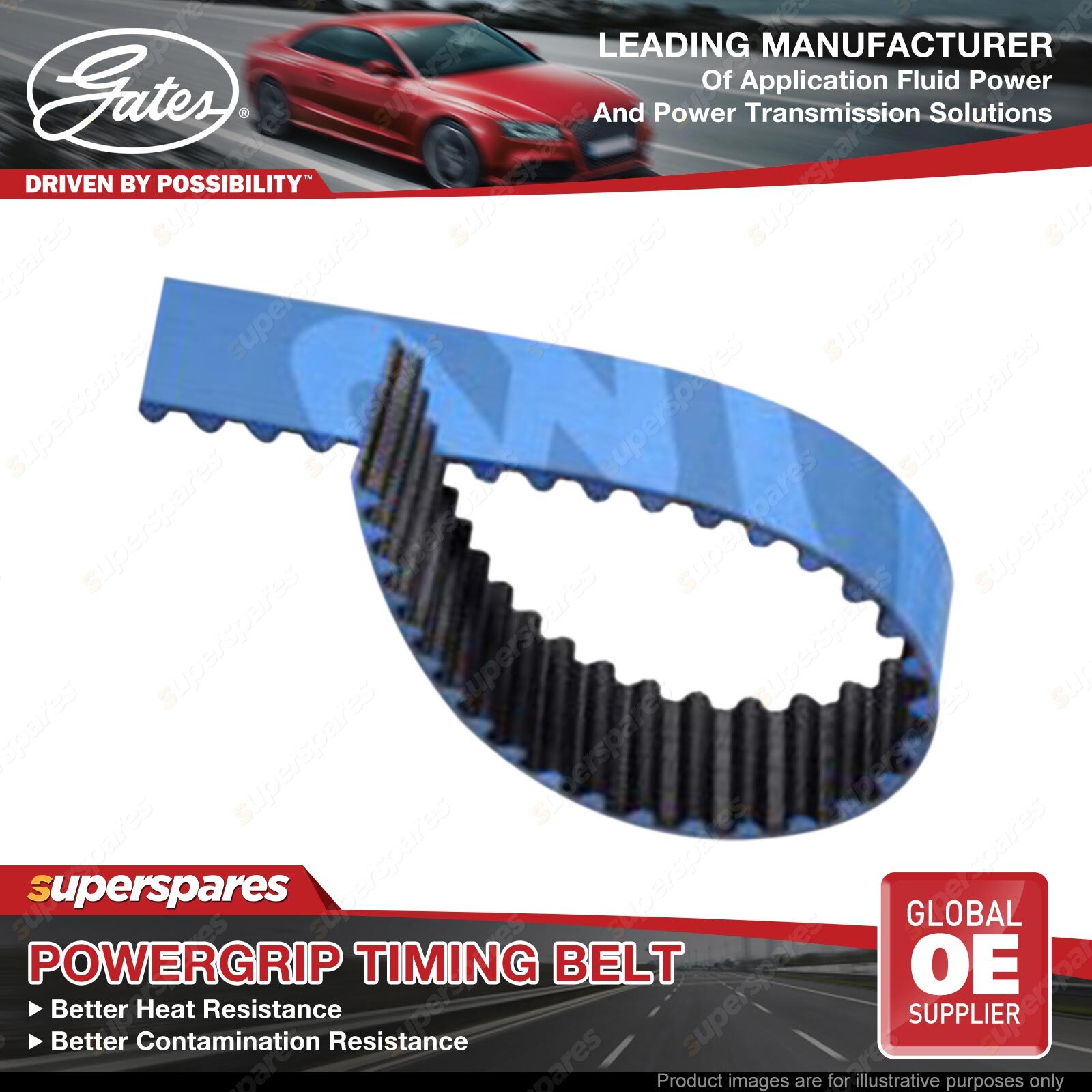 Gates Camshaft Timing Belt for Mitsubishi Lancer Evolution CG CH CJ CZ ...