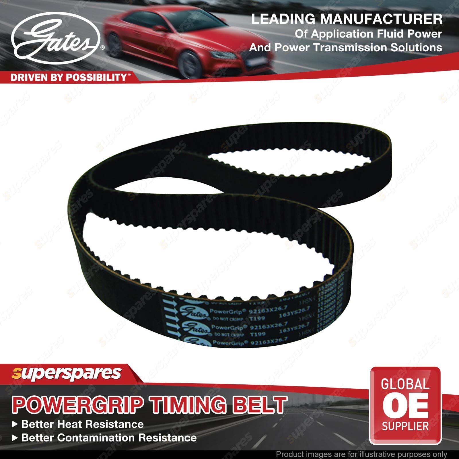 Gates Cam Timing Belt for Toyota Avensis Caldina Carina MR2 Celica ...