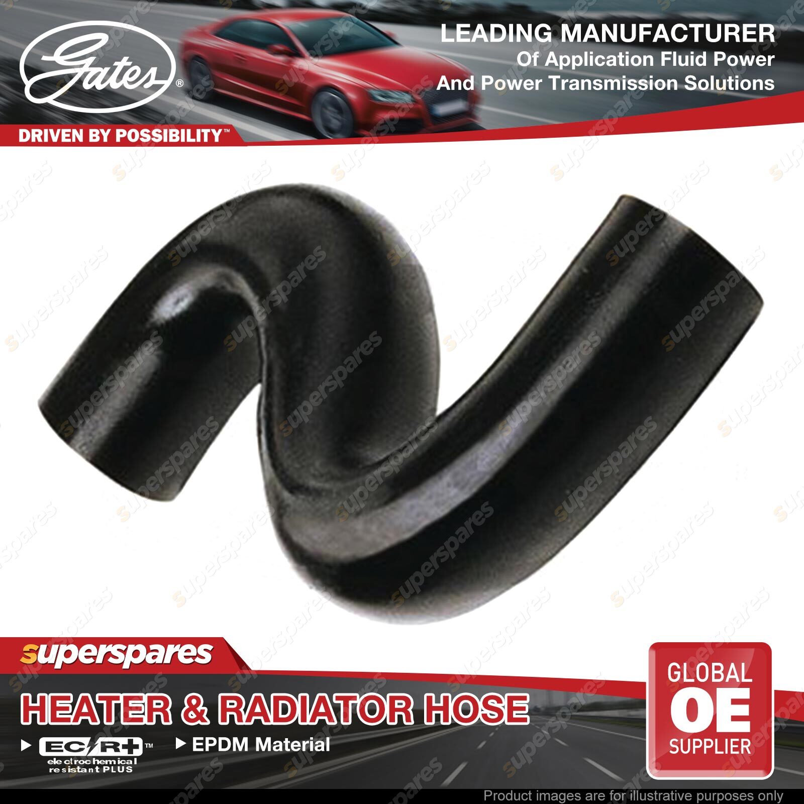 Gates Upper Radiator Hose for Peugeot 206 K6C K6D KFX KFW NFZ NFU N6A ...