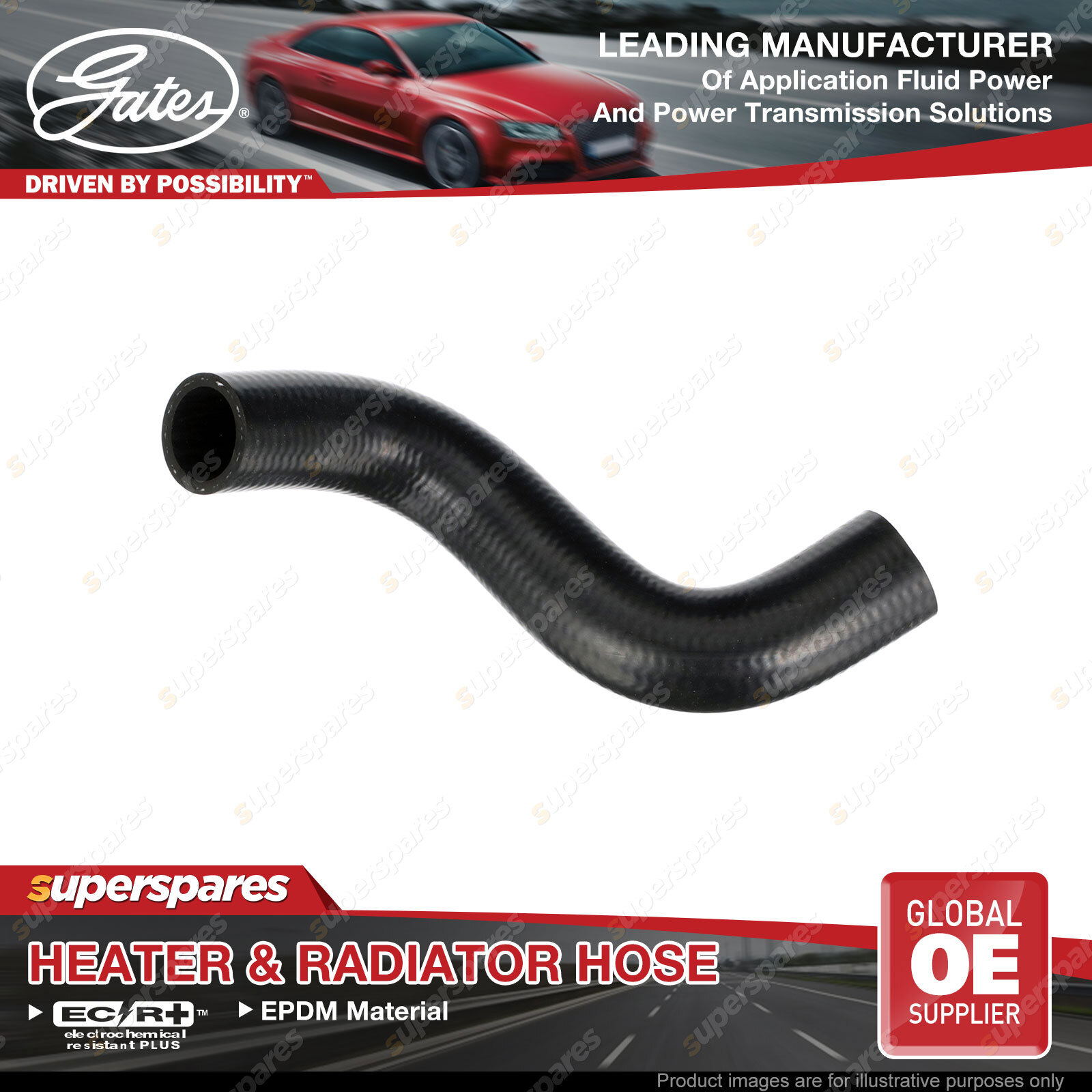 Gates Radiator Curved Hose for Suzuki Alto GF Celerio LF 1.0L 50KW 2009 ...