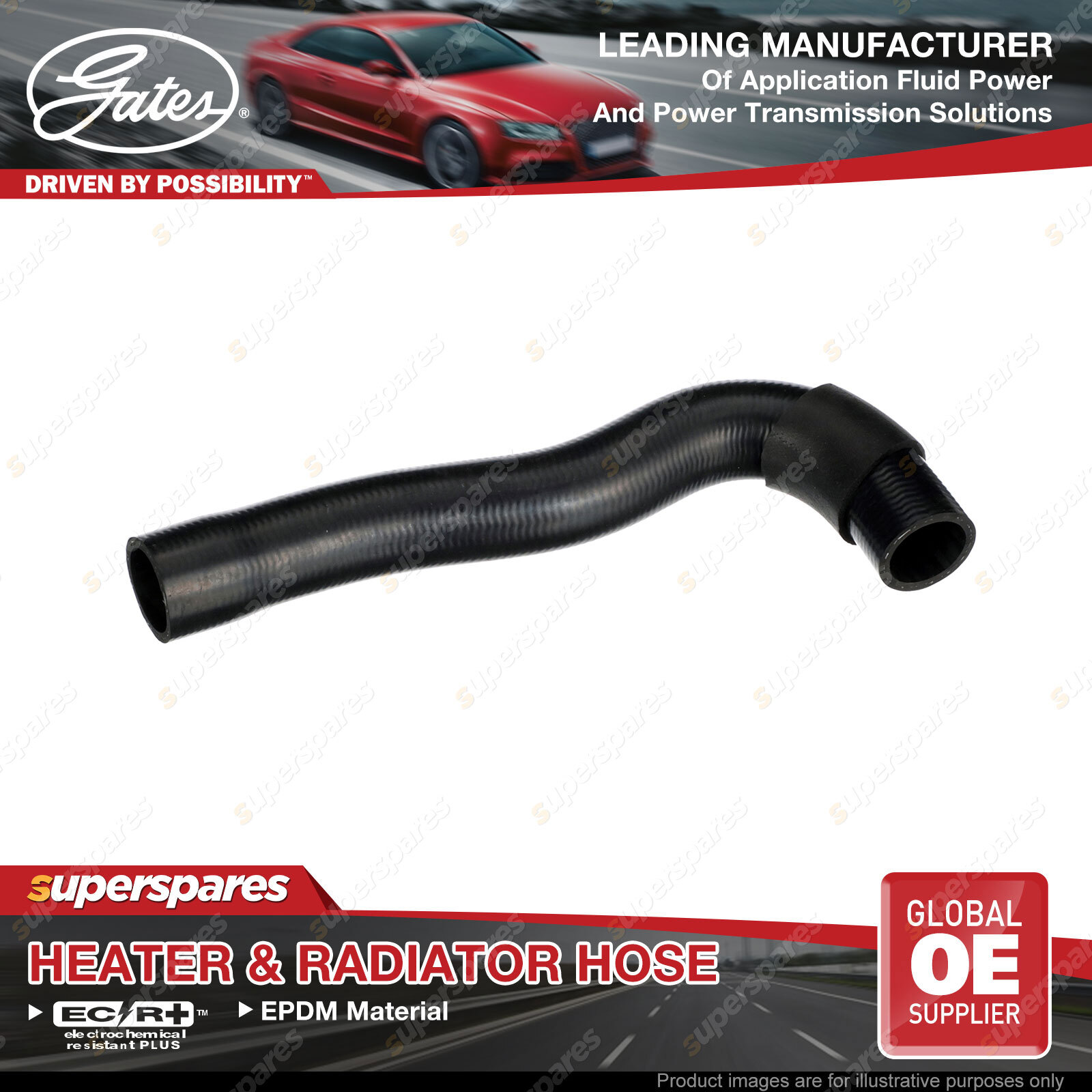 Gates Radiator Curved Hose for Toyota Rav 4 ZSA42 ZSA44 2.0L 107KW 2012 ...