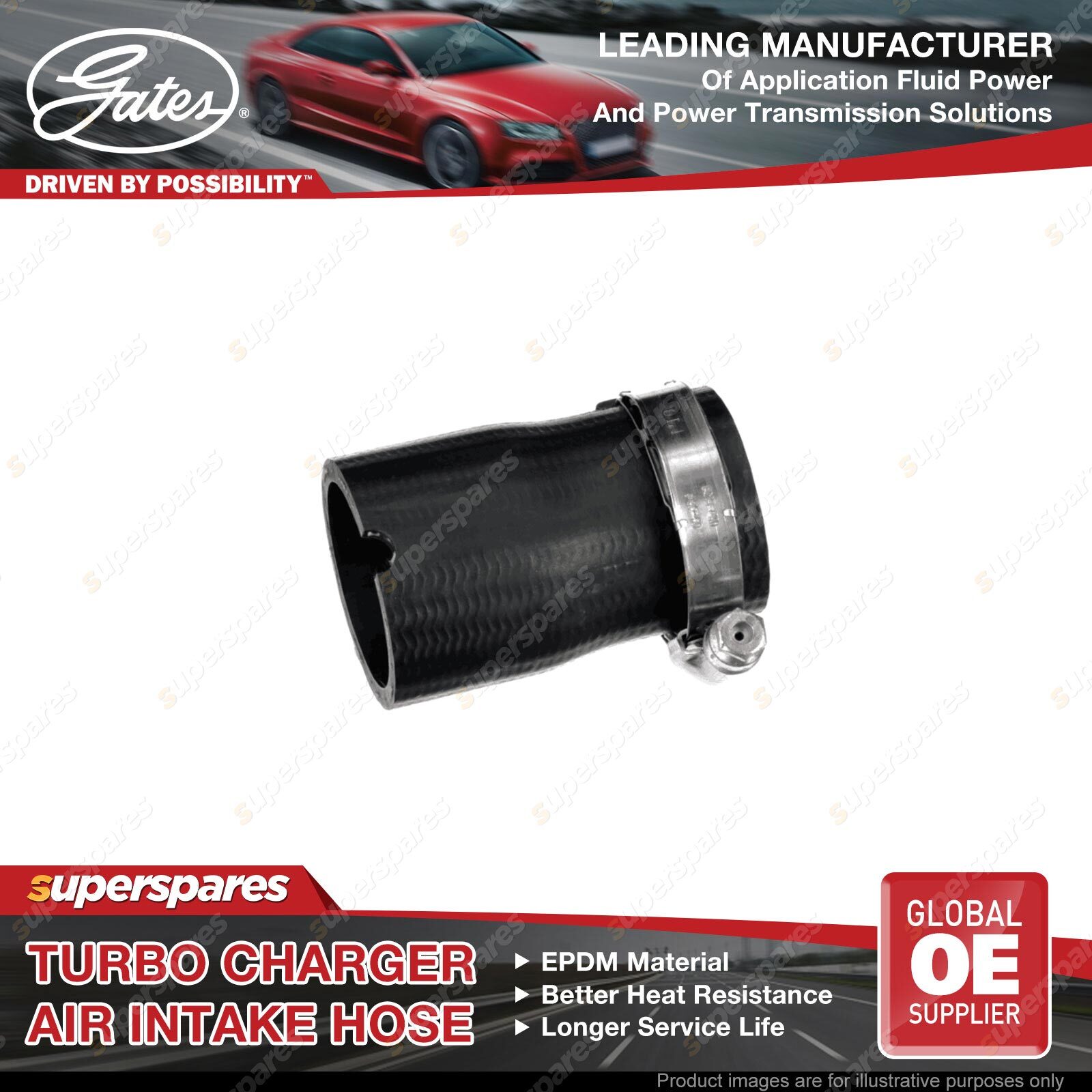 Gates Turbo Charger Air Intake Hose for Hyundai Accent RB I30 GD FD I40 ...