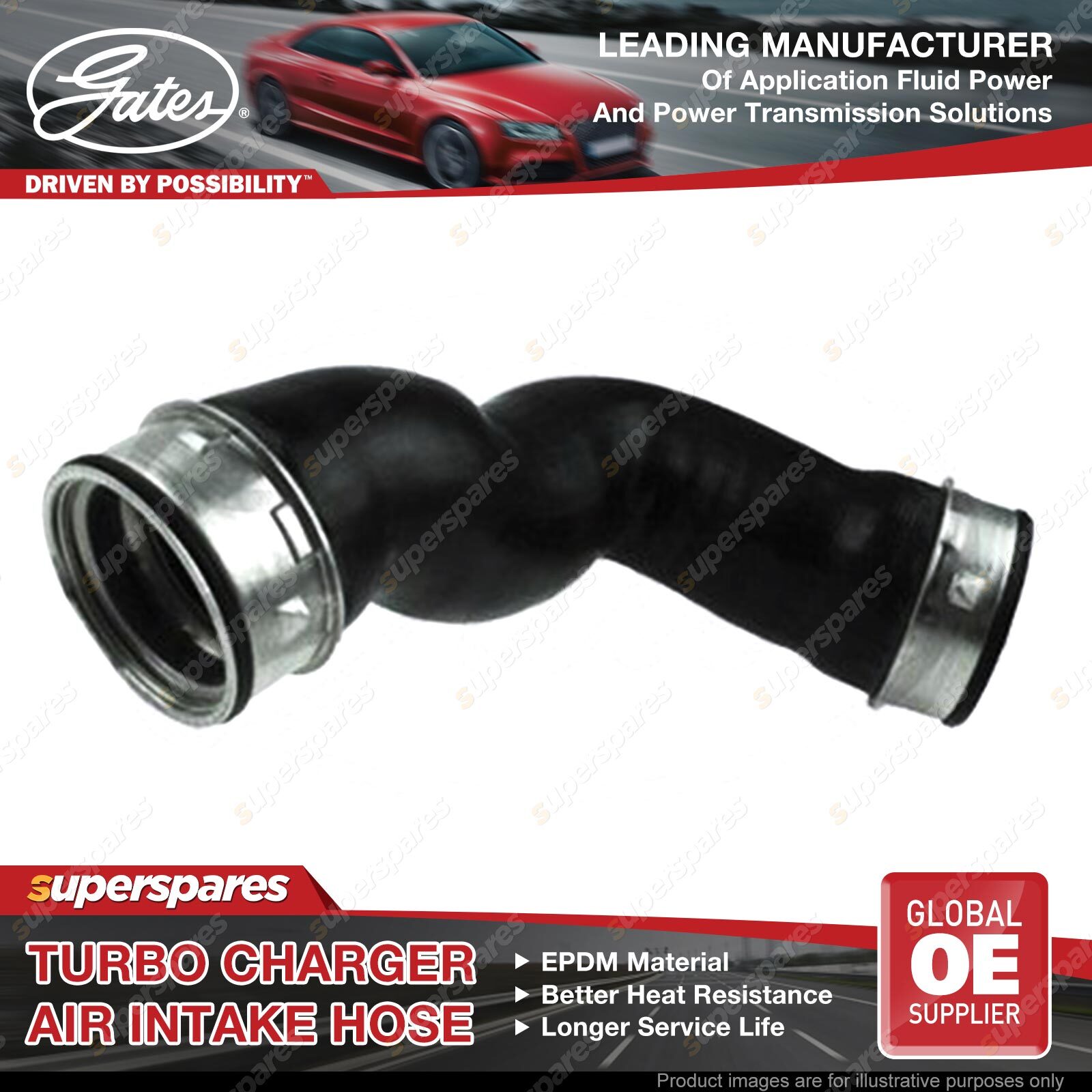 Gates Turbo Air Intake Hose for Volkswagen Caravelle Multivan T5 CP MTR ...
