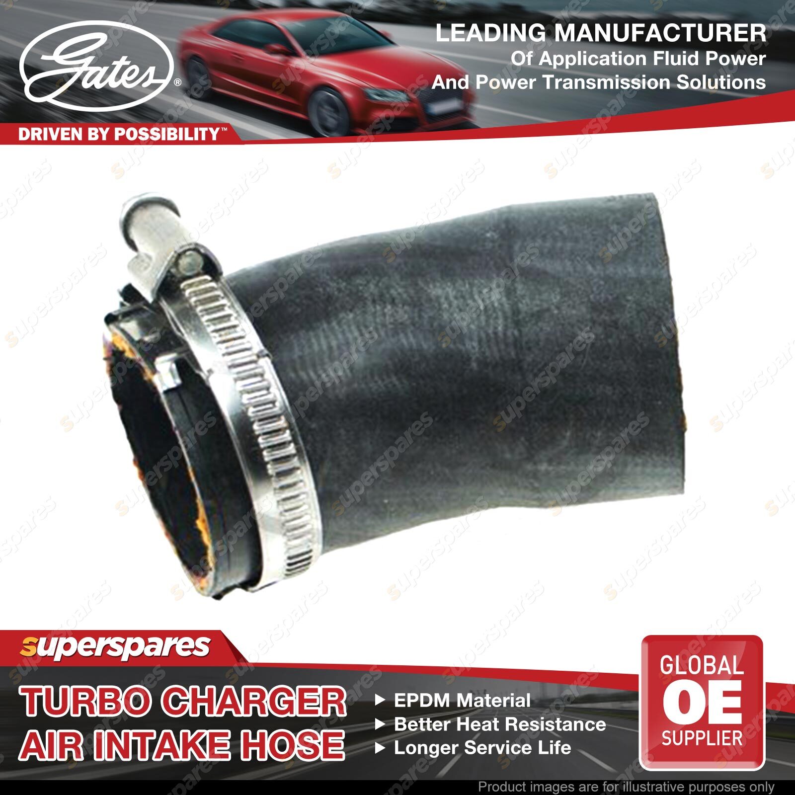 Gates Air Intake Hose Hot for Volkswagen Golf 5K1 AJ5 521 5M1 Jetta ...