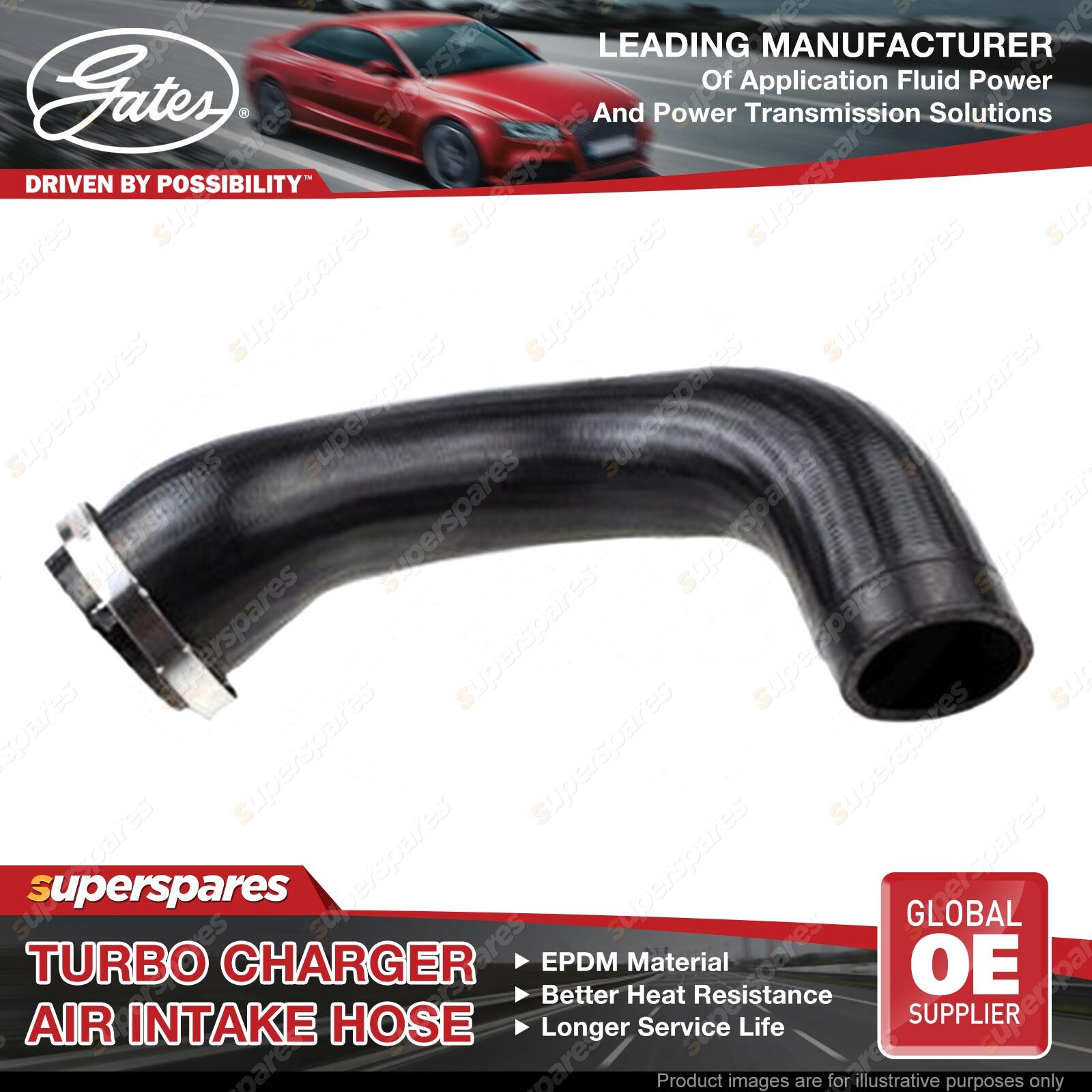 Gates Turbo Charger Air Intake Hose Cold for Volkswagen Tiguan 5N1 5N2 ...