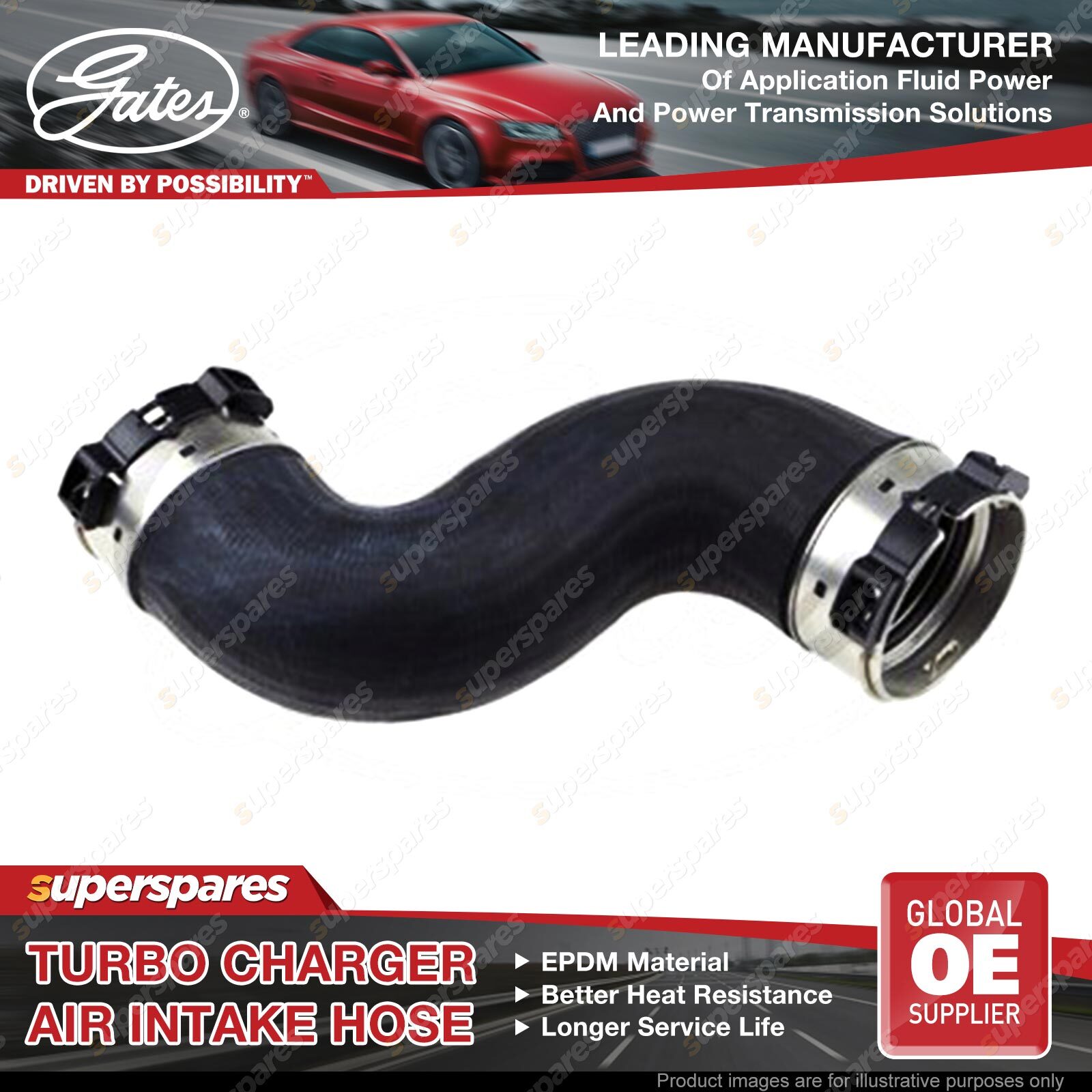 Gates Turbo Charger Air Intake Hose Cold for Mercedes Benz Sprinter ...