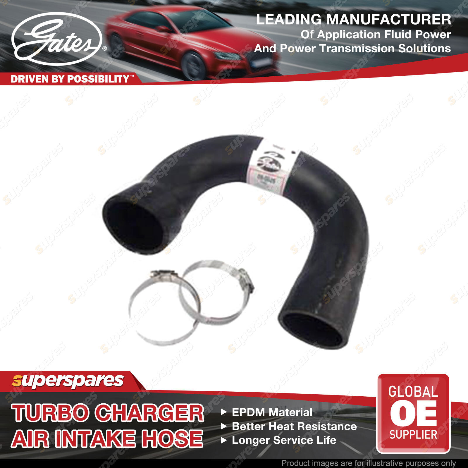 Gates Air Intake Hose Piping to Charge Air Cooler for Ford Falcon BA BF ...