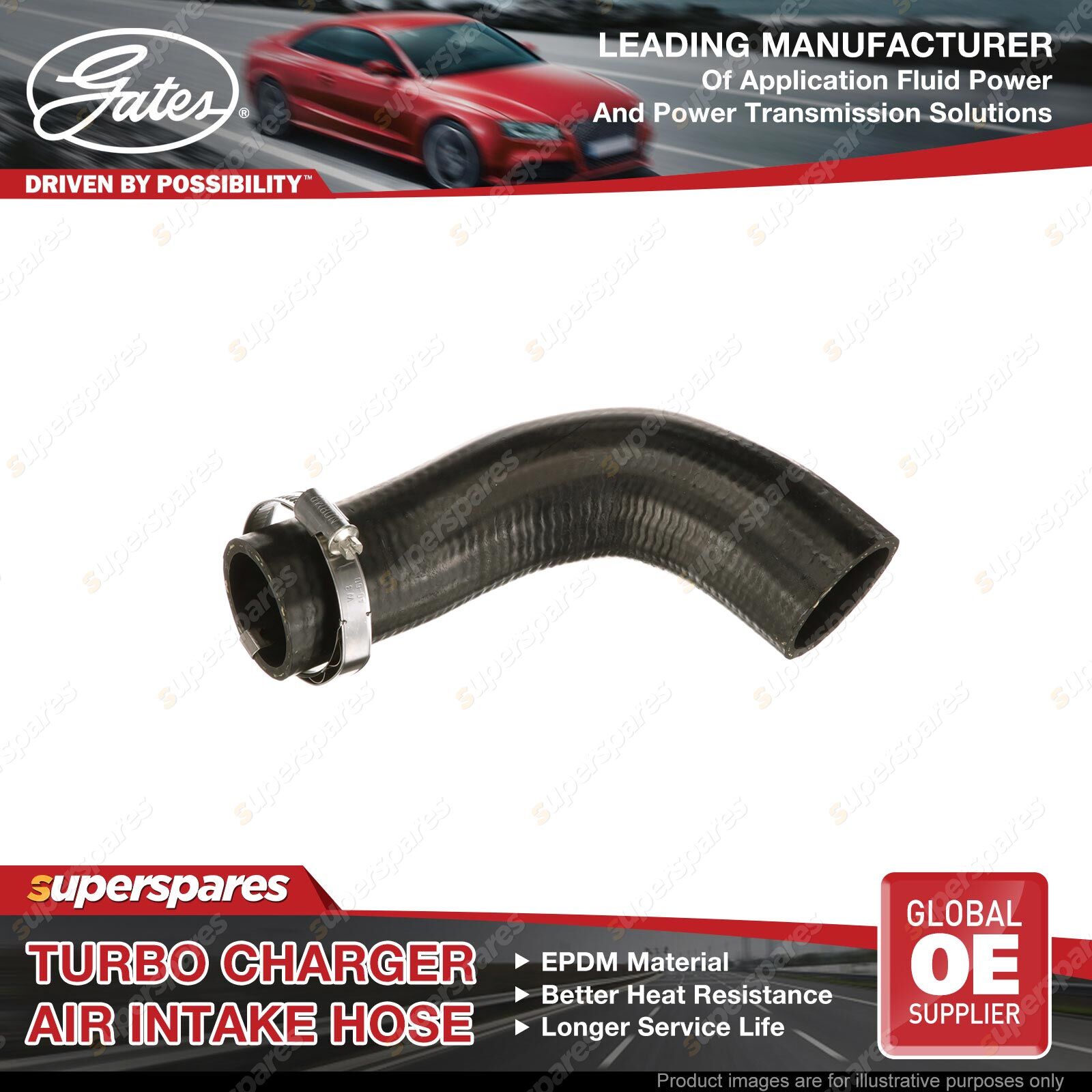 Gates Turbo Air Intake Hose Hot Side for Kia Sportage QLE 1.6L 130KW ...