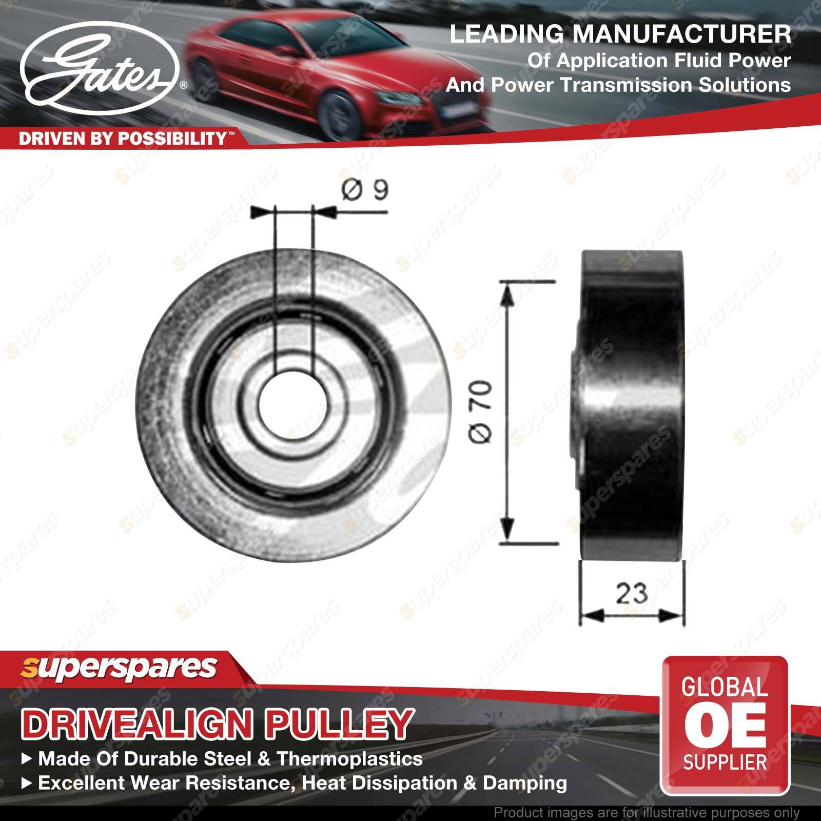 Gates Upper Alternator Idler Pulley for BMW 3 Series 320d E46 2.0L RWD ...