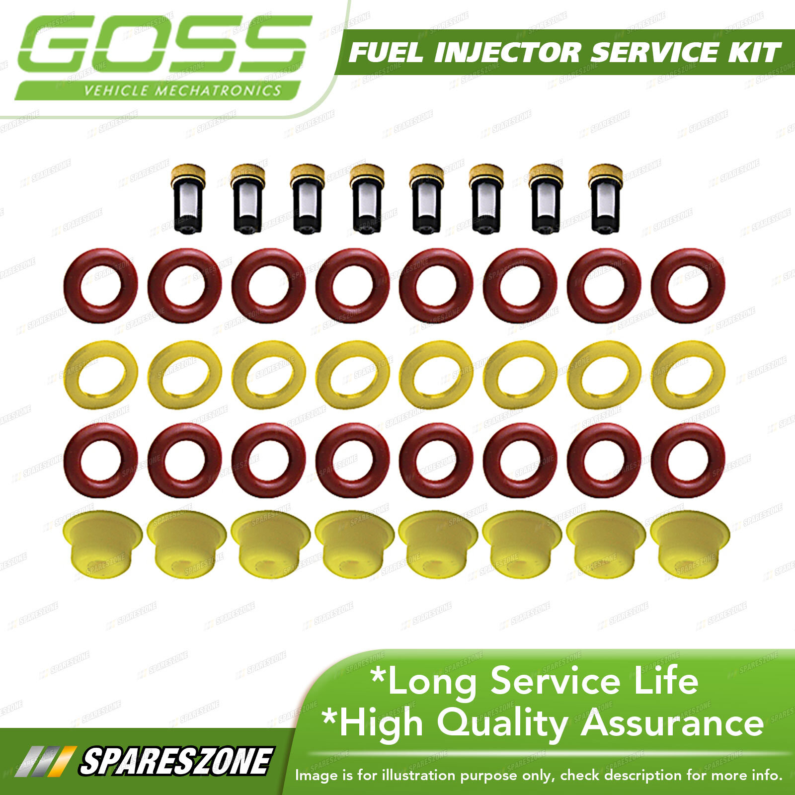 Fuel Injector Service Kit for Ford F100 F150 F250 W Fairlane NC NF NL 5 ...