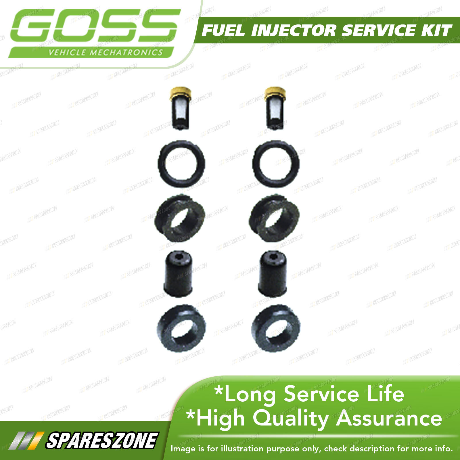 Goss Fuel Injector Service Kit for Mazda RX7 FC FD 13B 1.3L 1986-1999 ...