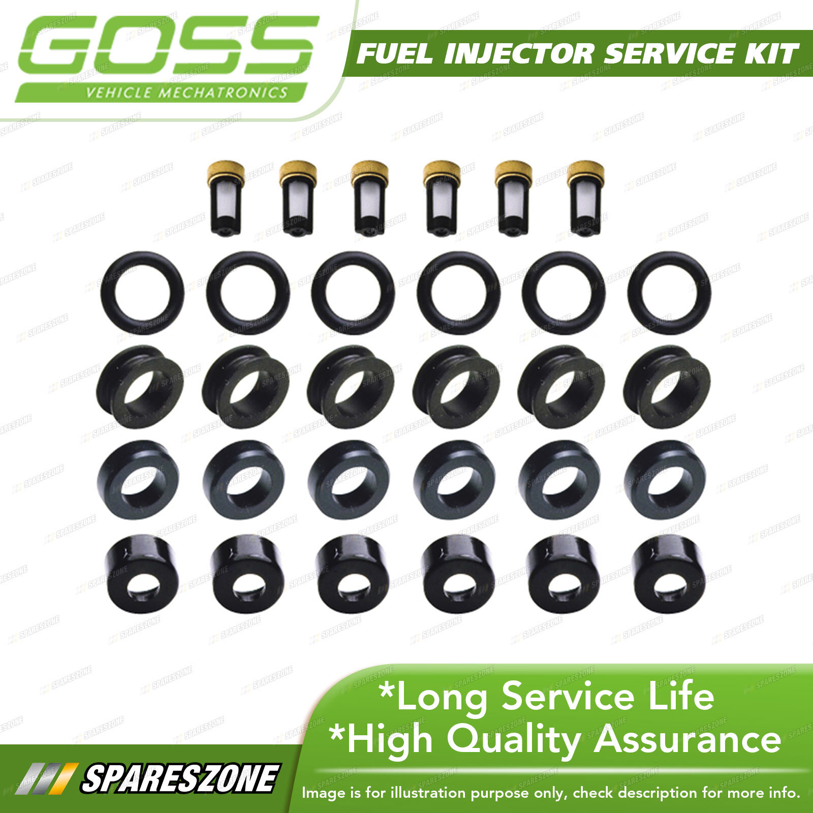 Goss Injector Service Kit for Mitsubishi Pajero NL NM NP NS NT Triton ...