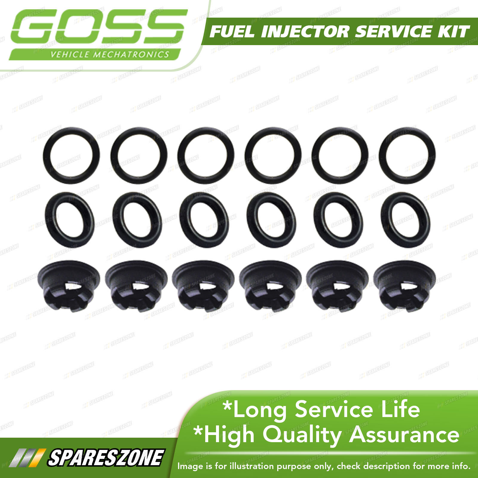 Goss Fuel Injector Service Kit for Nissan Maxima A32 3.0L VQ30DE 95-99 ...