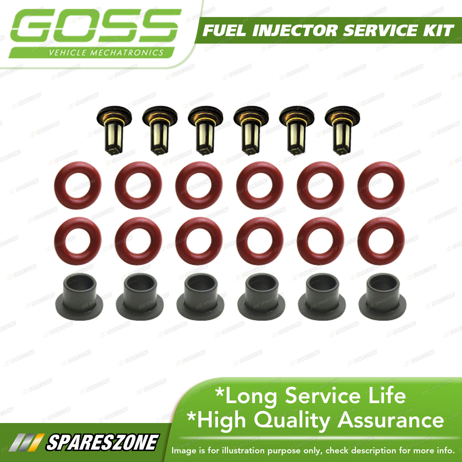 Goss Injector Service Kit for Nissan Navara D40 Pathfinder R51 350 ...