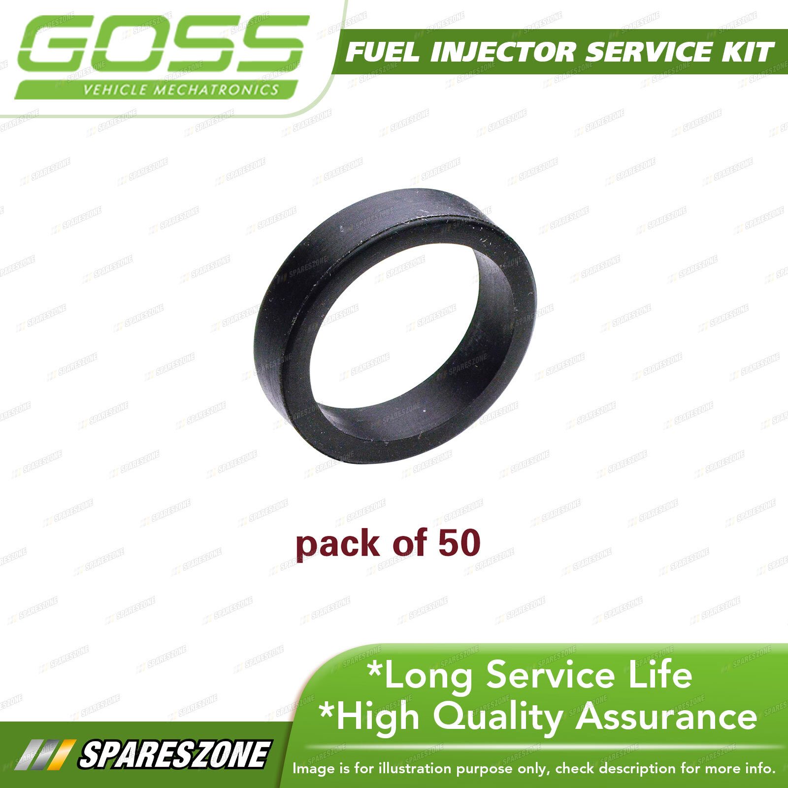 Goss Fuel Injector Repair Kit Injector Insulator Ring Pack 50 ID 22.5mm ...