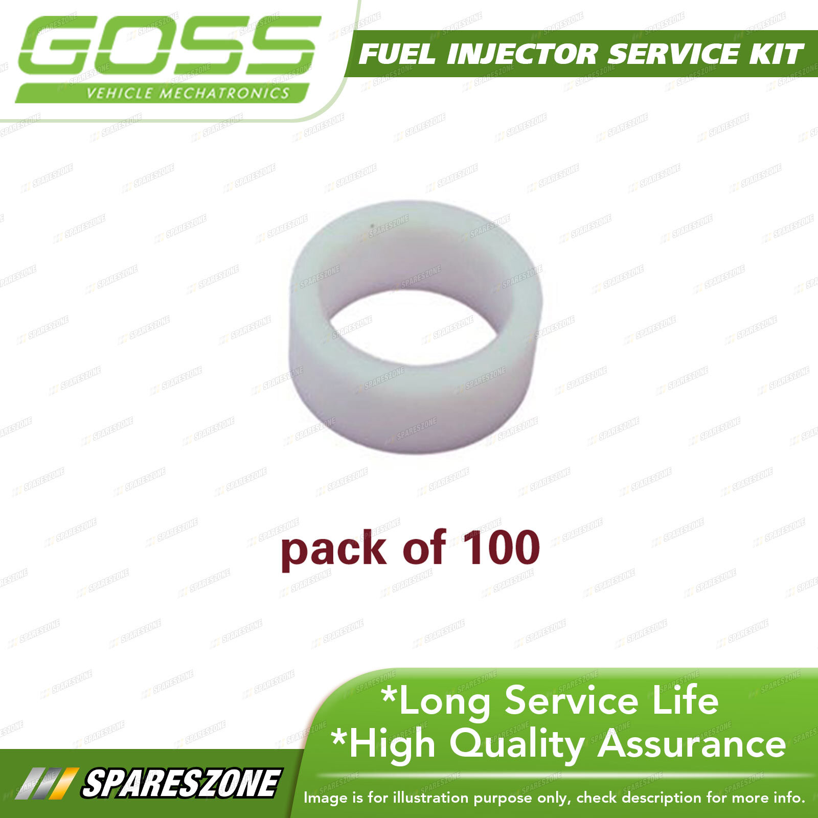 Goss Fuel Injector Repair Kit - Lower Teflon Seal Bosch Direct Pack 100 ...