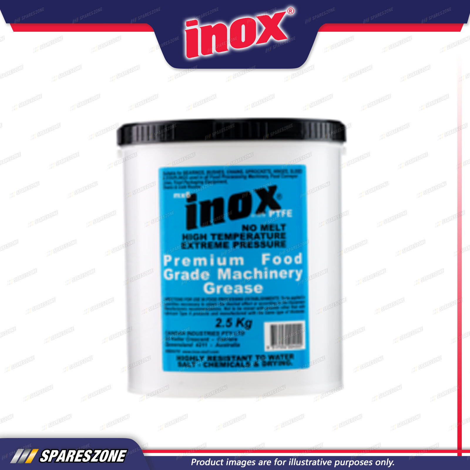 Inox MX6 Premium Food Grade Machinery Grease 2.5Kg High Tempreture ...
