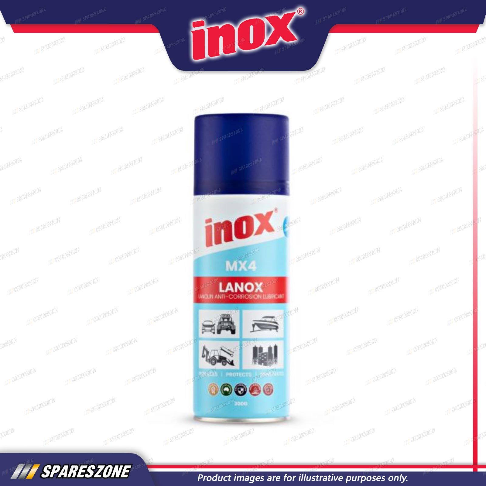 Inox MX4 Lanox Lubricant 300GM Aerosol Can - Anti-Corrosion & Anti-Moisture