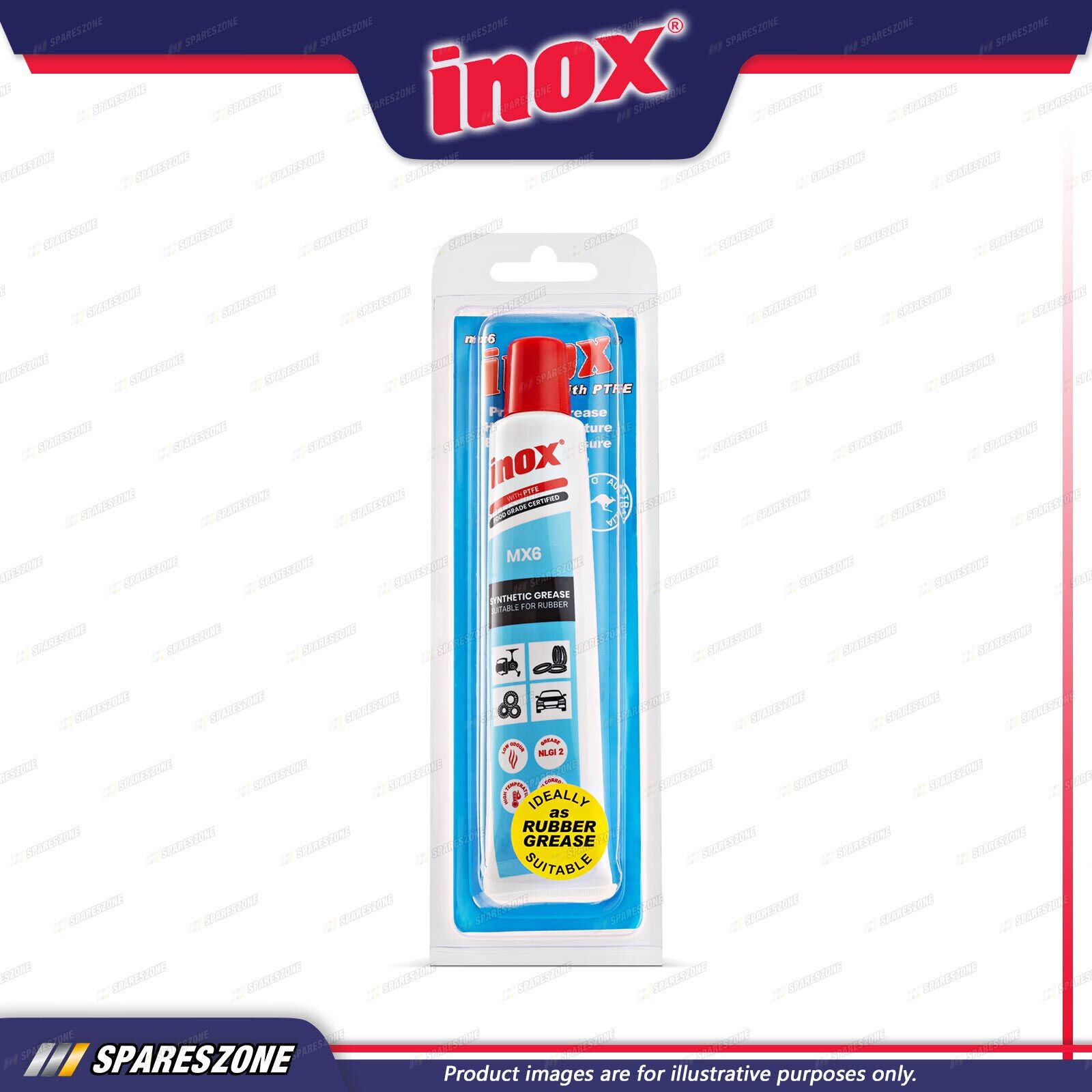 Inox MX6 Food Grade Grease 30GM Blister Pack - Resistance to Water Washout