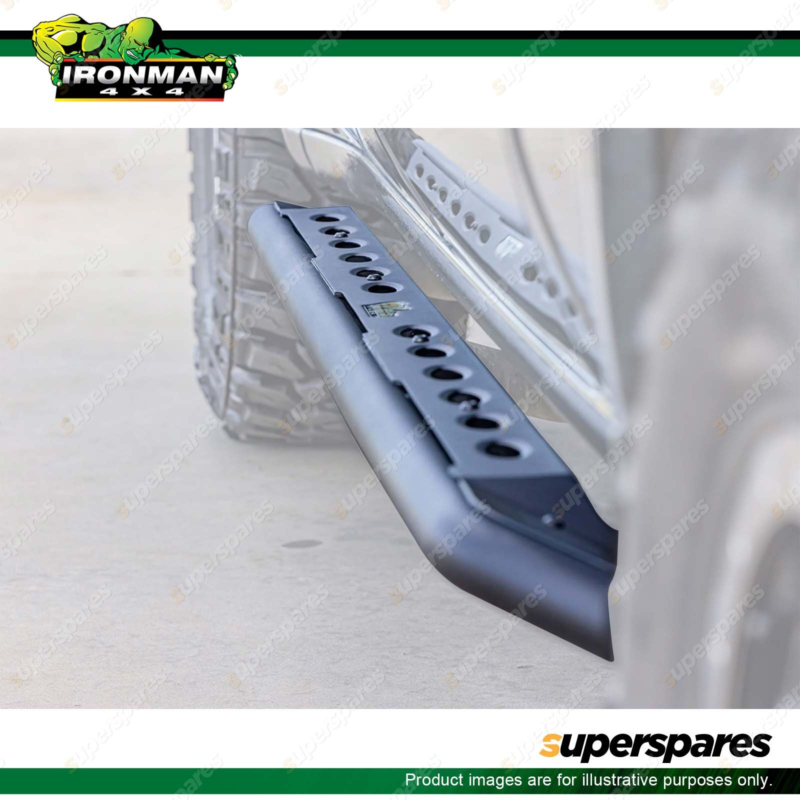 Ironman 4x4 Steel Side Step Raid Rock Sliders SS087 to Suit Offroad 4WD