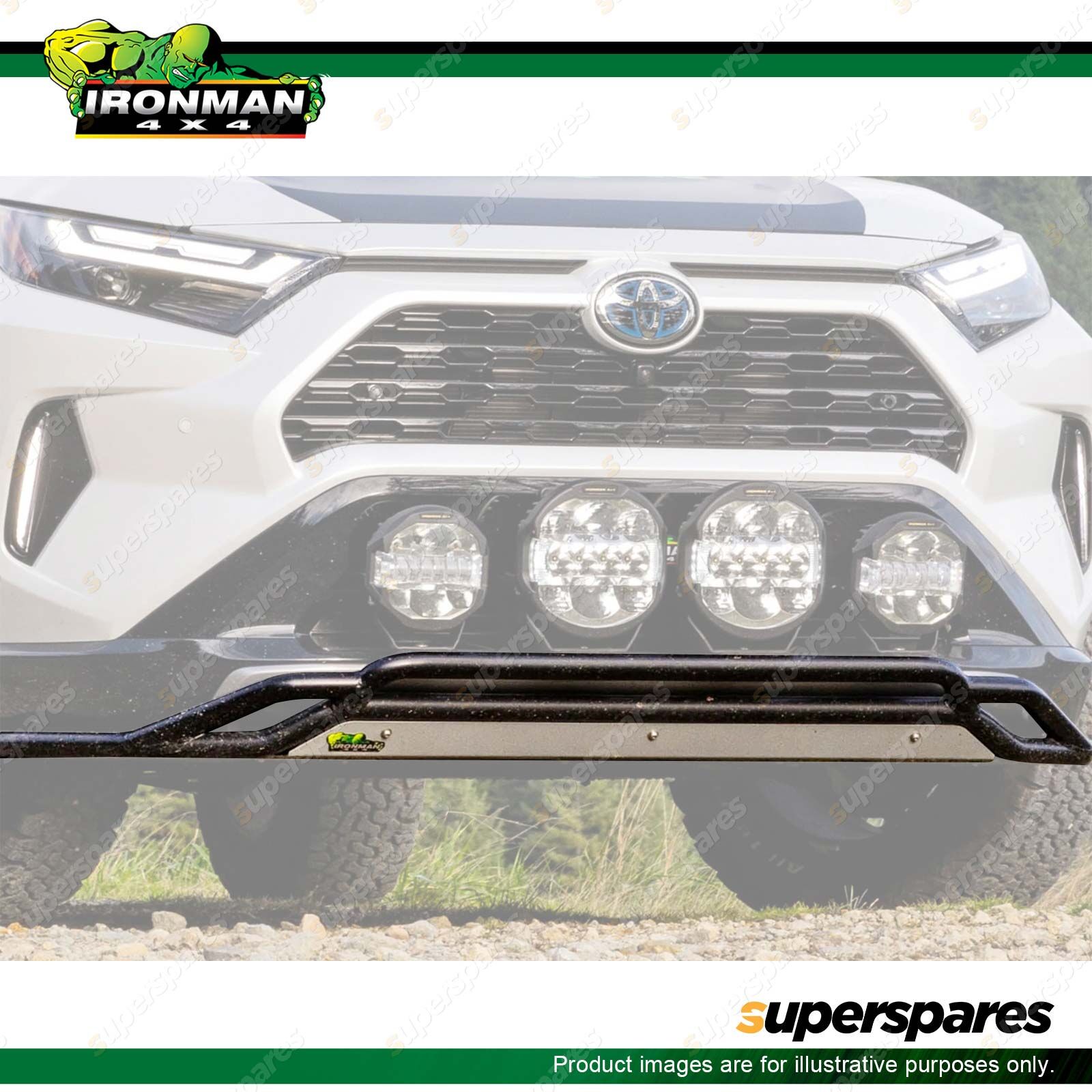 Ironman 4x4 Steel Tube Protection Bar Tubular Bumper Guard ITBR091 4WD ...