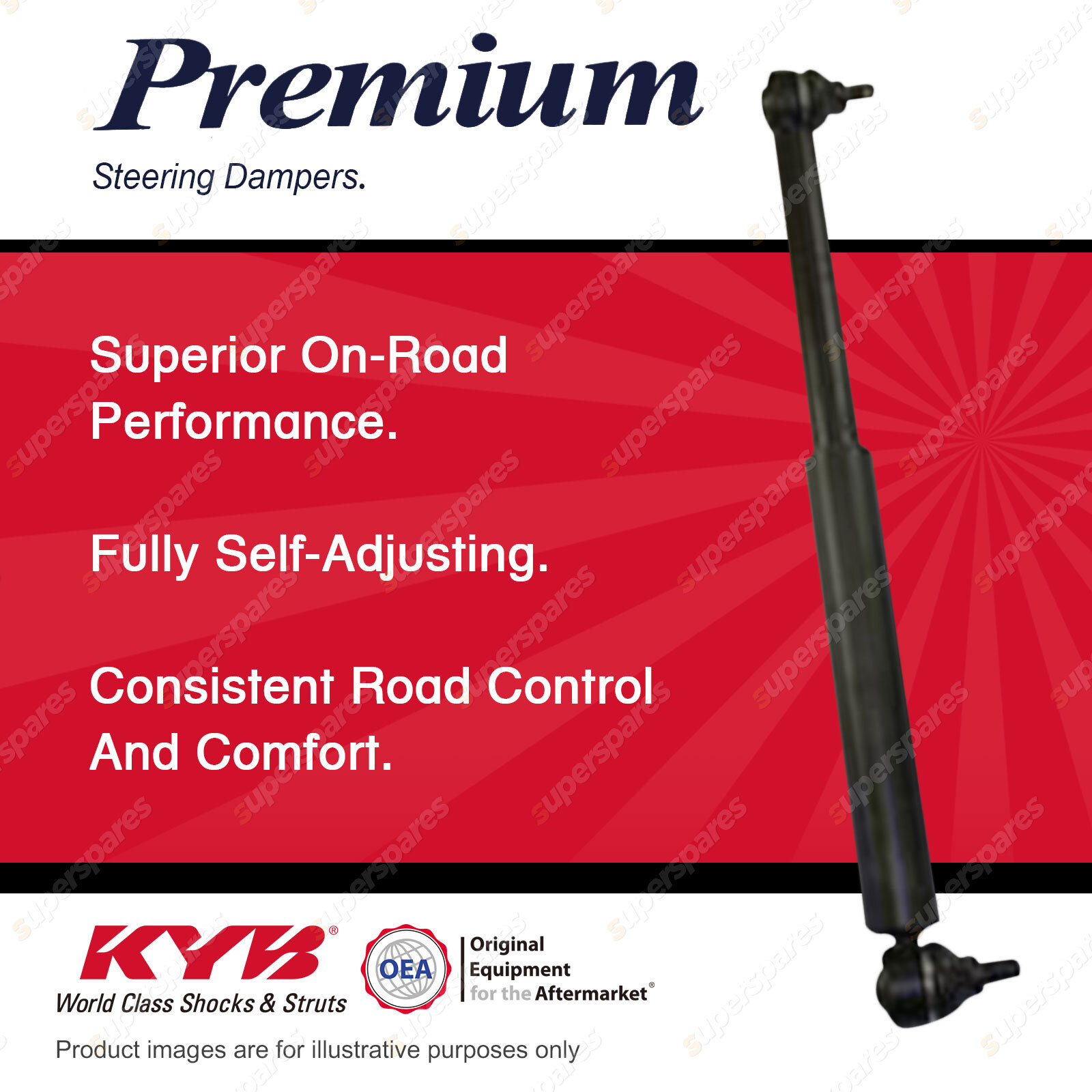 KYB Steering Damper for TOYOTA Landcruiser BJ75 FJ75 HJ75 BJ70 FJ70 FJ73 BJ74