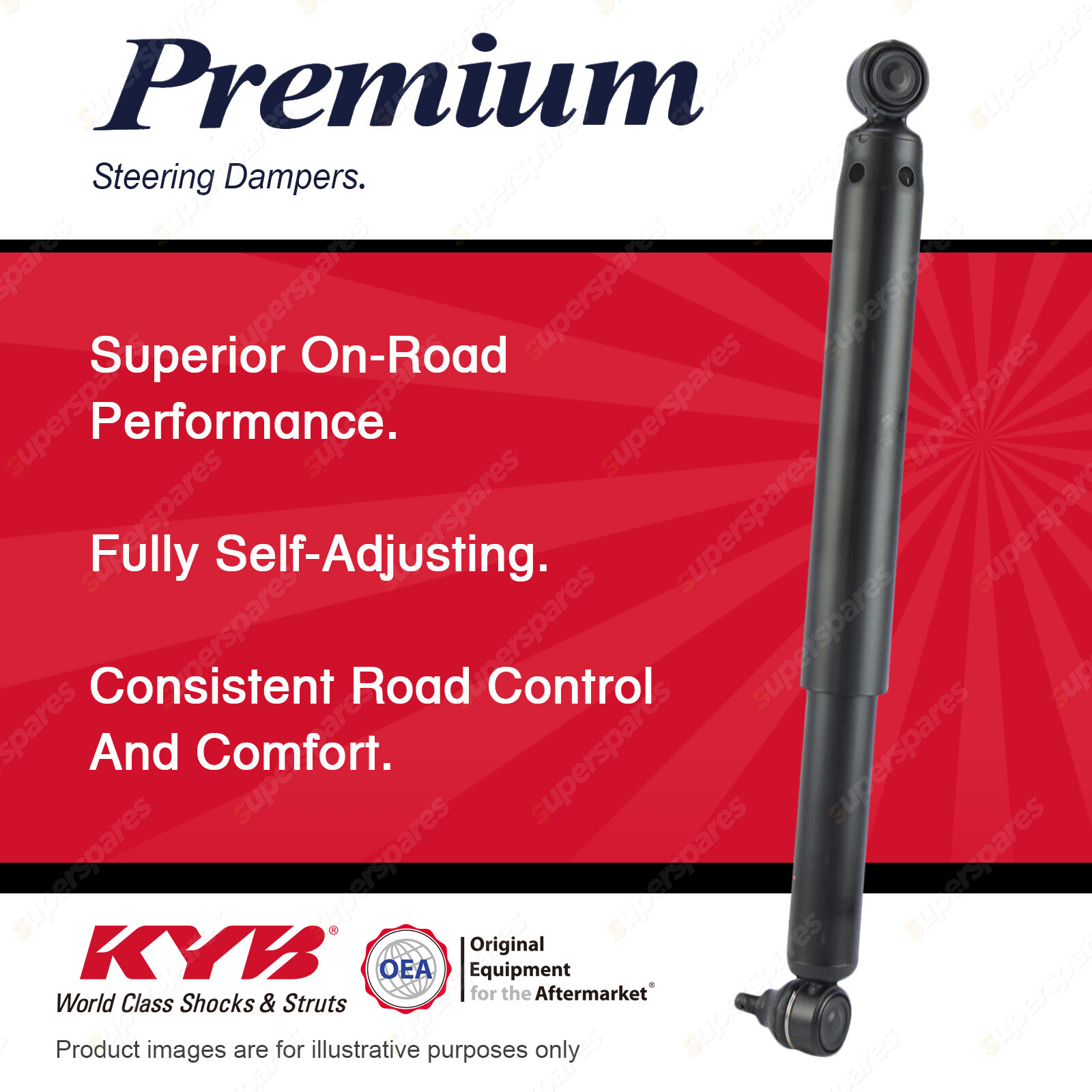 KYB Steering Damper for TOYOTA Landcruiser HZJ80 HDJ80 FZJ80 FZJ105 HZJ105