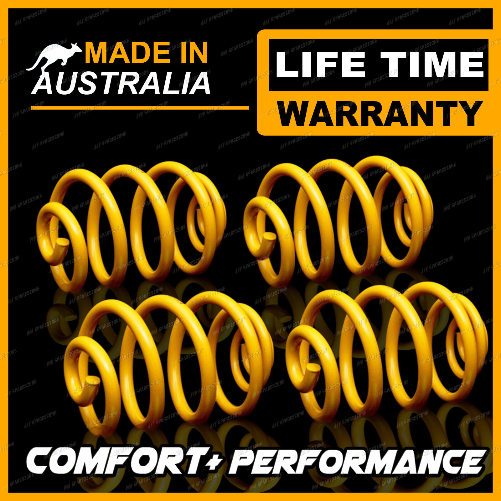 Front Rear 40-50mm Super Low King Coil Springs for FORD FALCON AU XR6 ...
