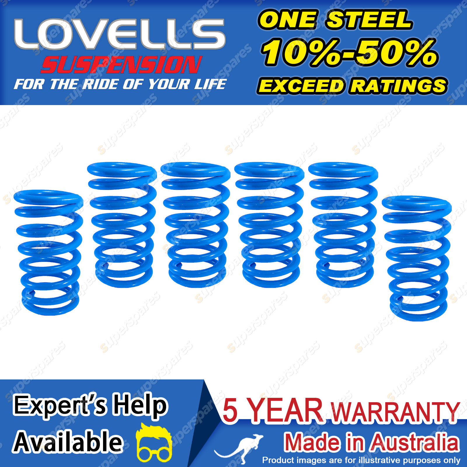 Front + Rear Raised Coil Springs for Jaguar XJ6 Sedan Series 1 2 3 69-2 ...