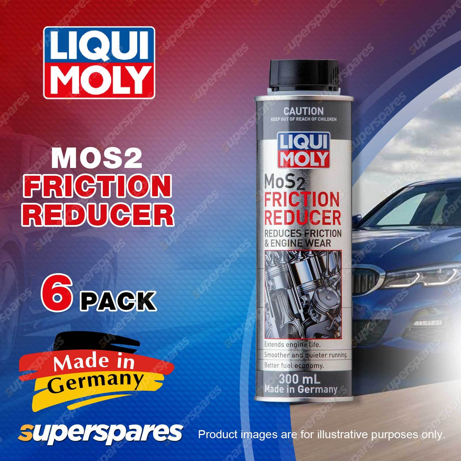 6 x Liqui Moly MoS2 Friction Reducer Additive 300ml Reduces Engine Wear