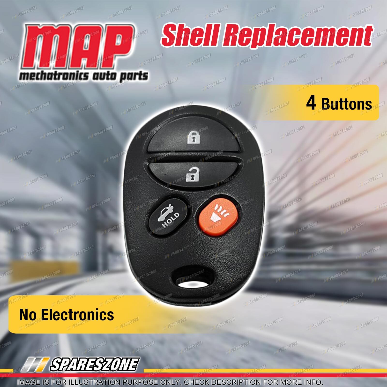 MAP 4 Button Shell for Toyota Aurion GSV40R Camry AHV40R Kluger GSU40R ...