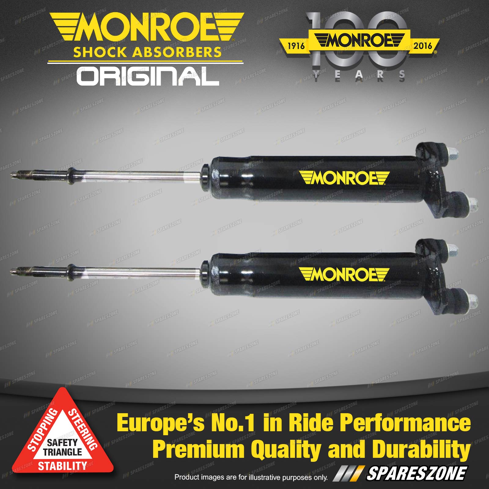 Rear Monroe Original Shock Absorbers for Hyundai Ix35 Gen II LM LM2 2.0 ...